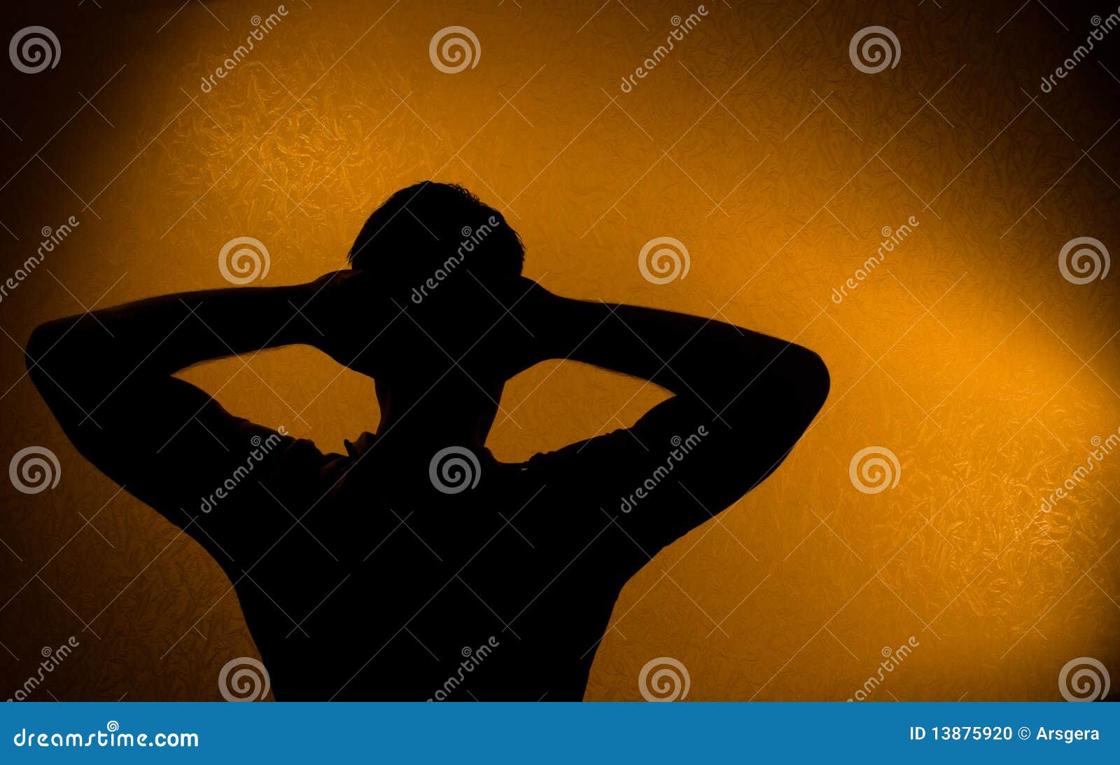 Rest and Relax - Silhouette of Man Stock Photo - Image of concept, idea ...