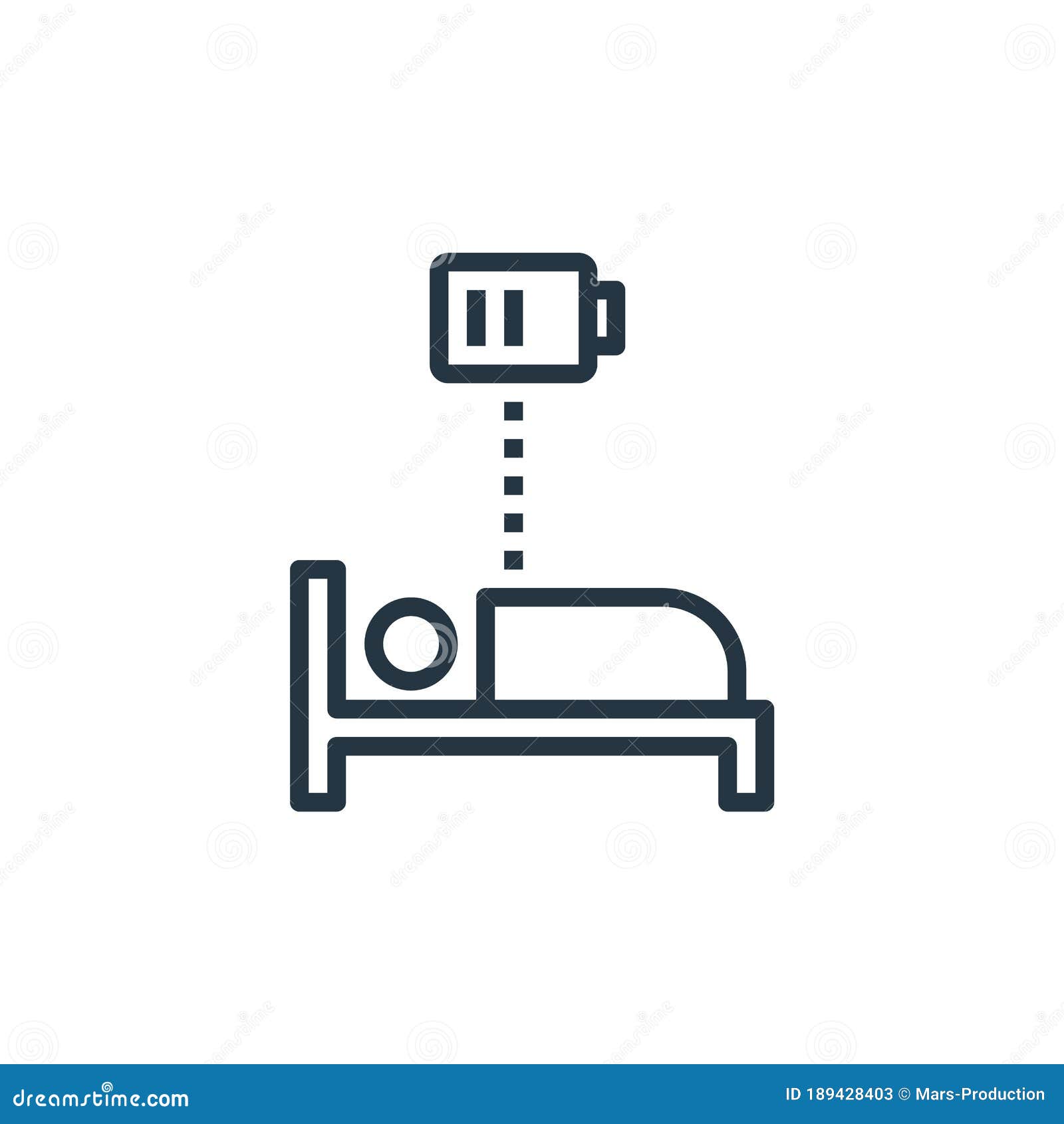 Rest Vector Icon Isolated on White Background. Outline, Thin Line Rest ...