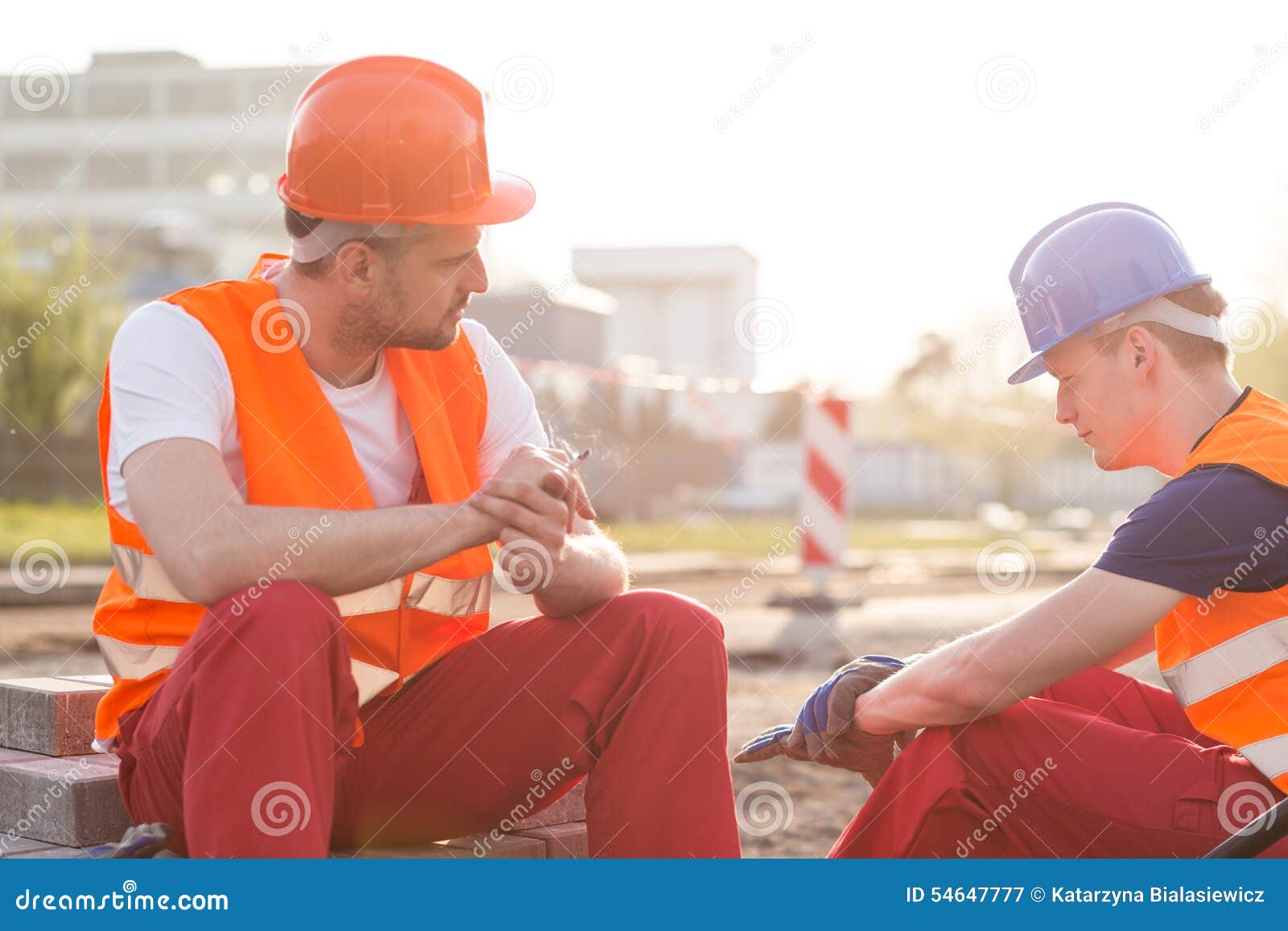Rest during work stock image. Image of rest, break, builders - 54647777