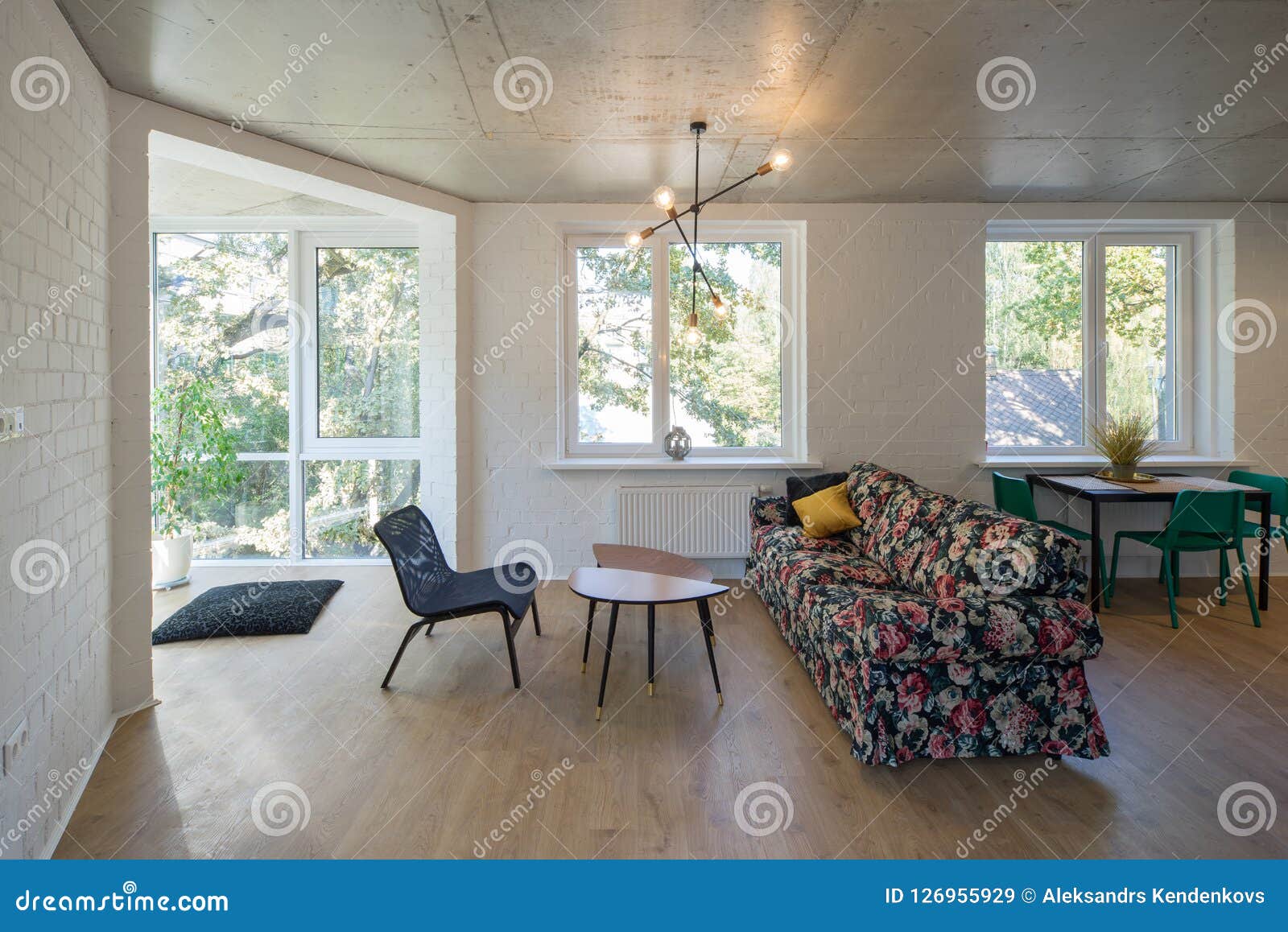 Rest Zone in a Modern Apartment. Reading Area in Studio Apartments.n ...