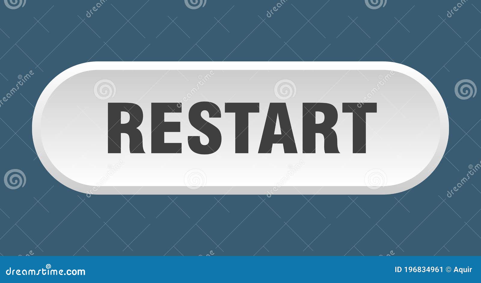 Restart Button On White Royalty-Free Stock Photo | CartoonDealer.com ...
