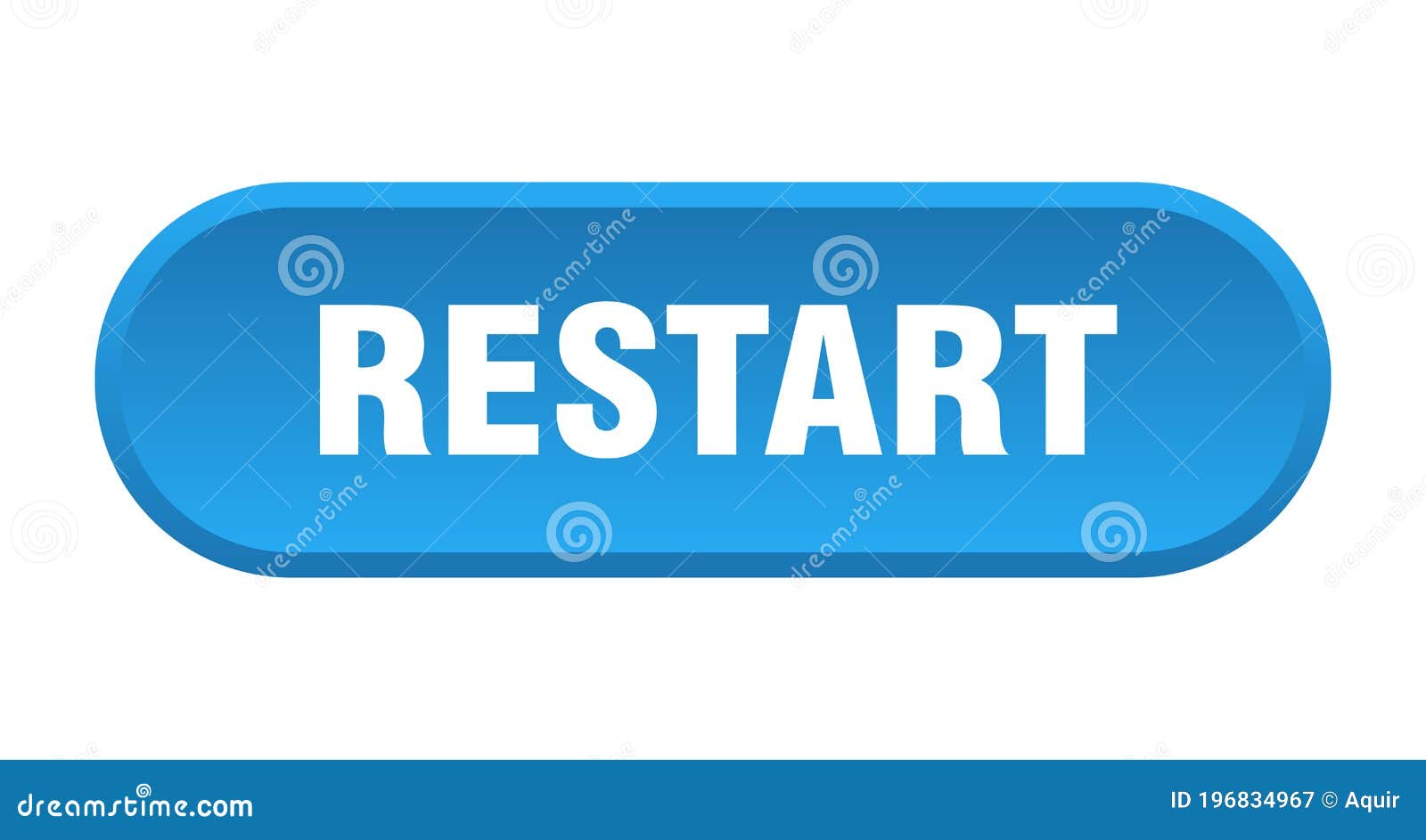 Restart Button On White Royalty-Free Stock Photo | CartoonDealer.com ...