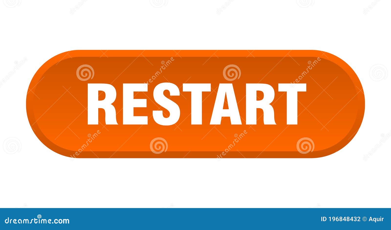 Restart Button On White Royalty-Free Stock Photo | CartoonDealer.com ...