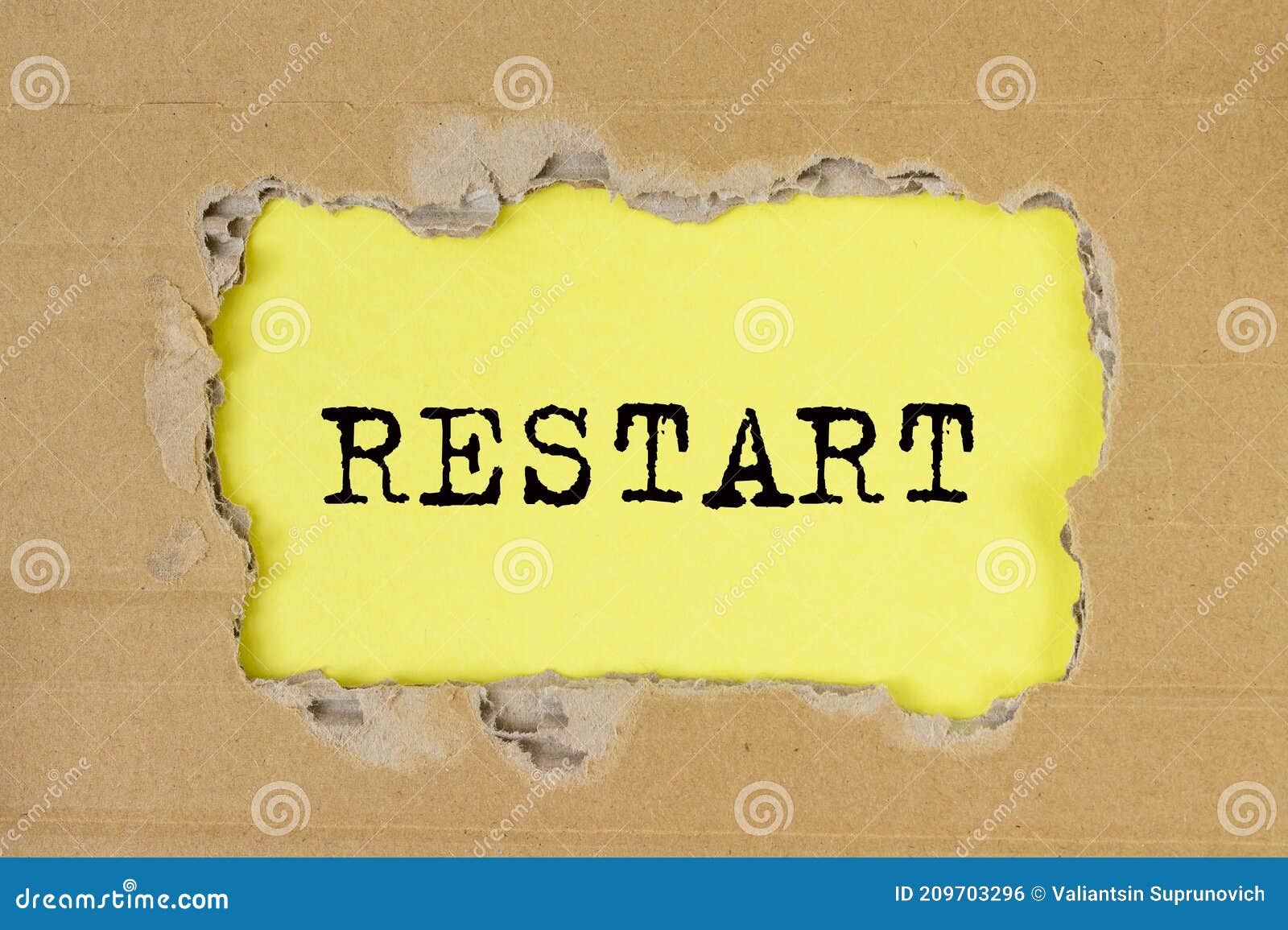 Restart Word, Inscription. Concept of New Start and Reset Stock Photo ...