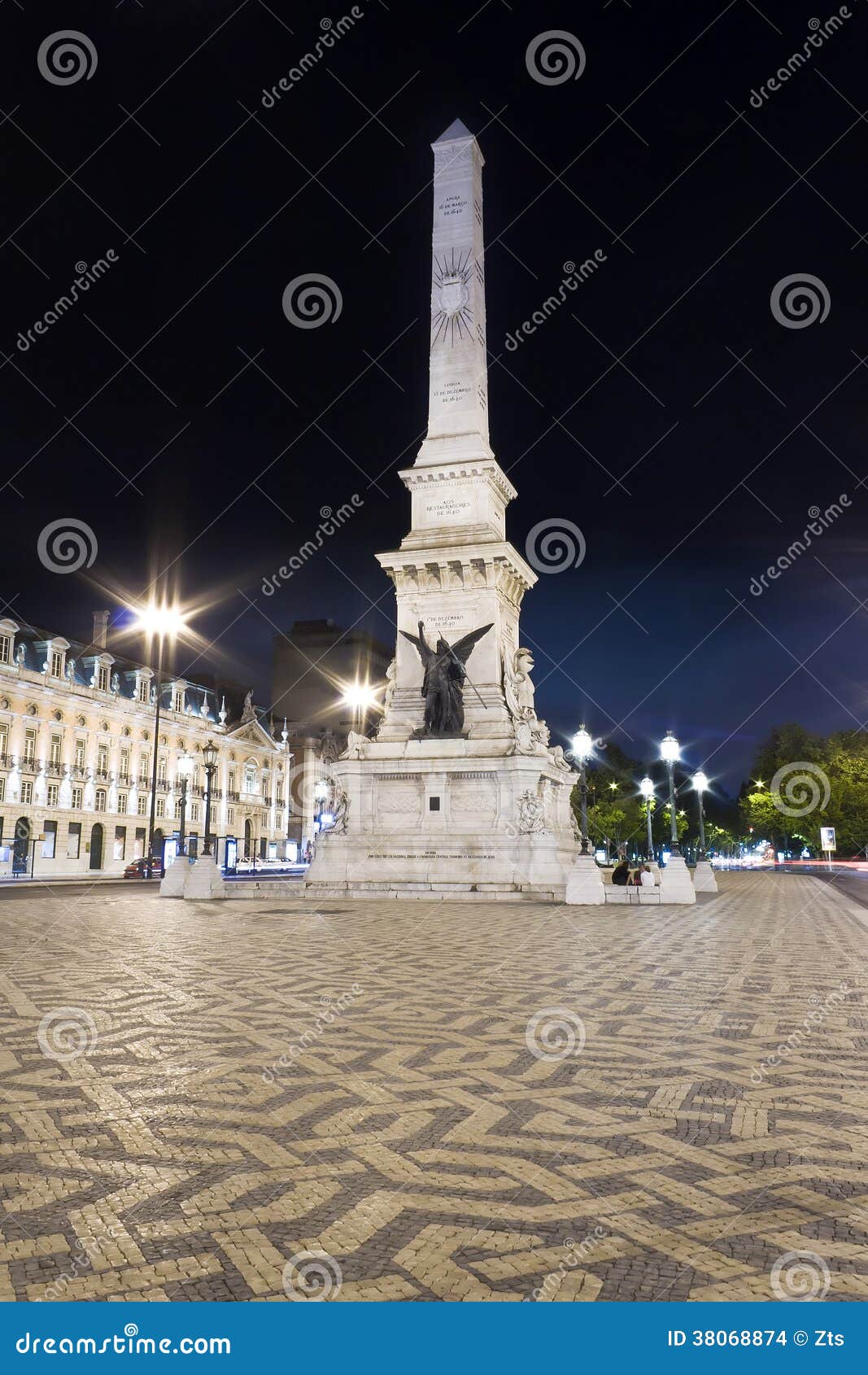 Restauradores Square Lisbon Editorial Stock Image - Image of avenue ...