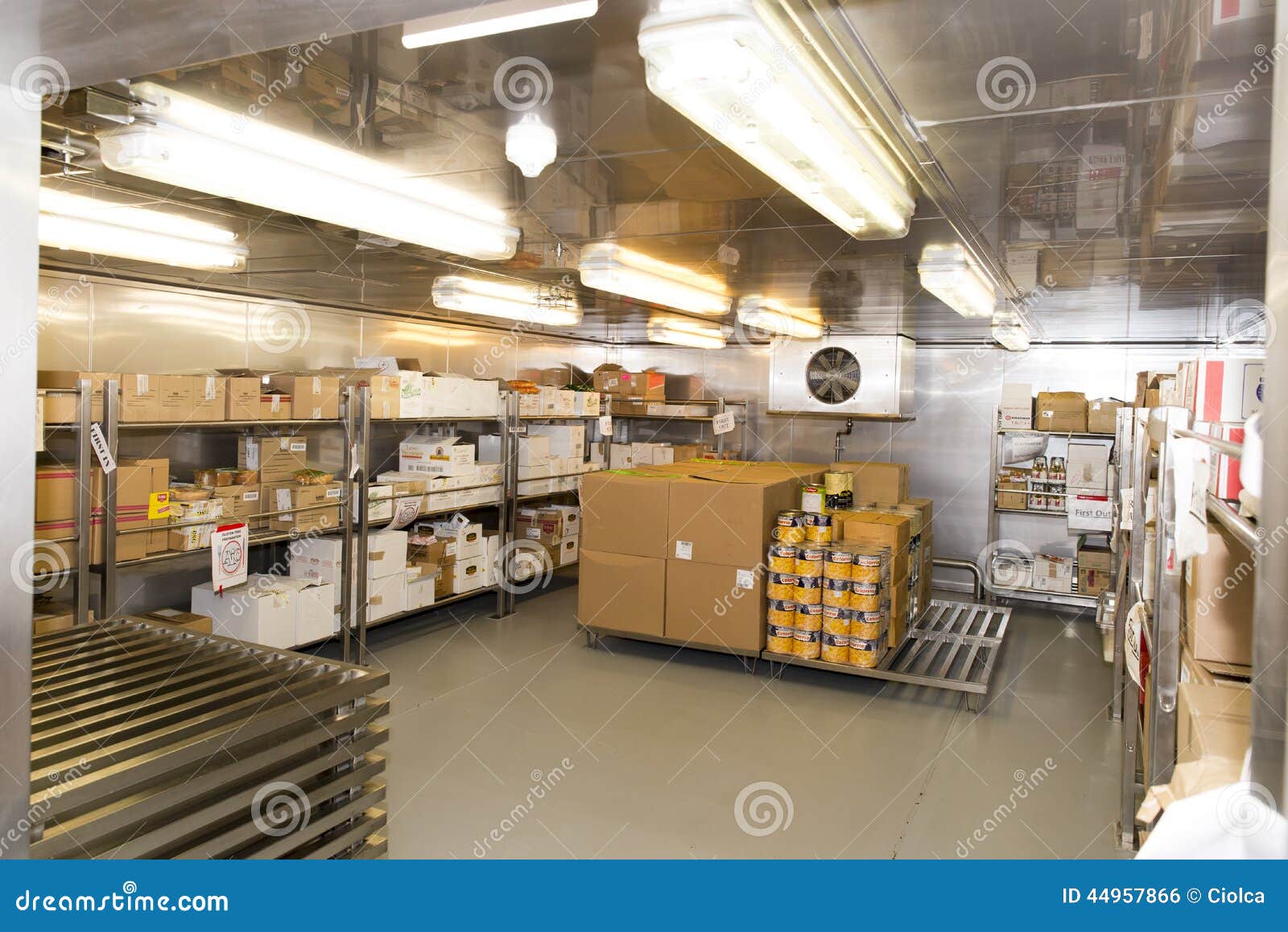 Restaurang som fryser rum redaktionell bild. Bild av lagring - 44957866