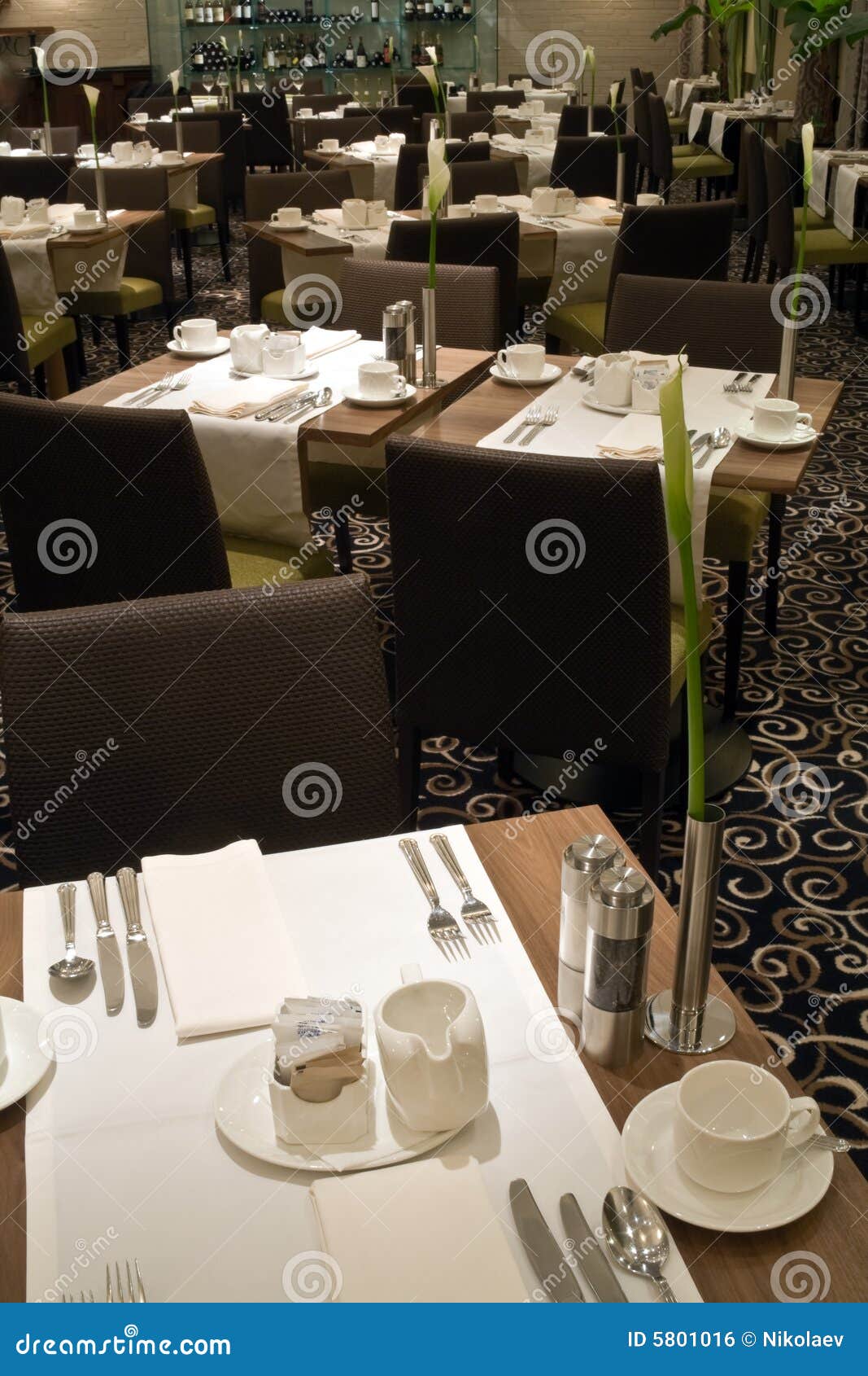 Restaurant stock photo. Image of furniture, contemporary - 5801016