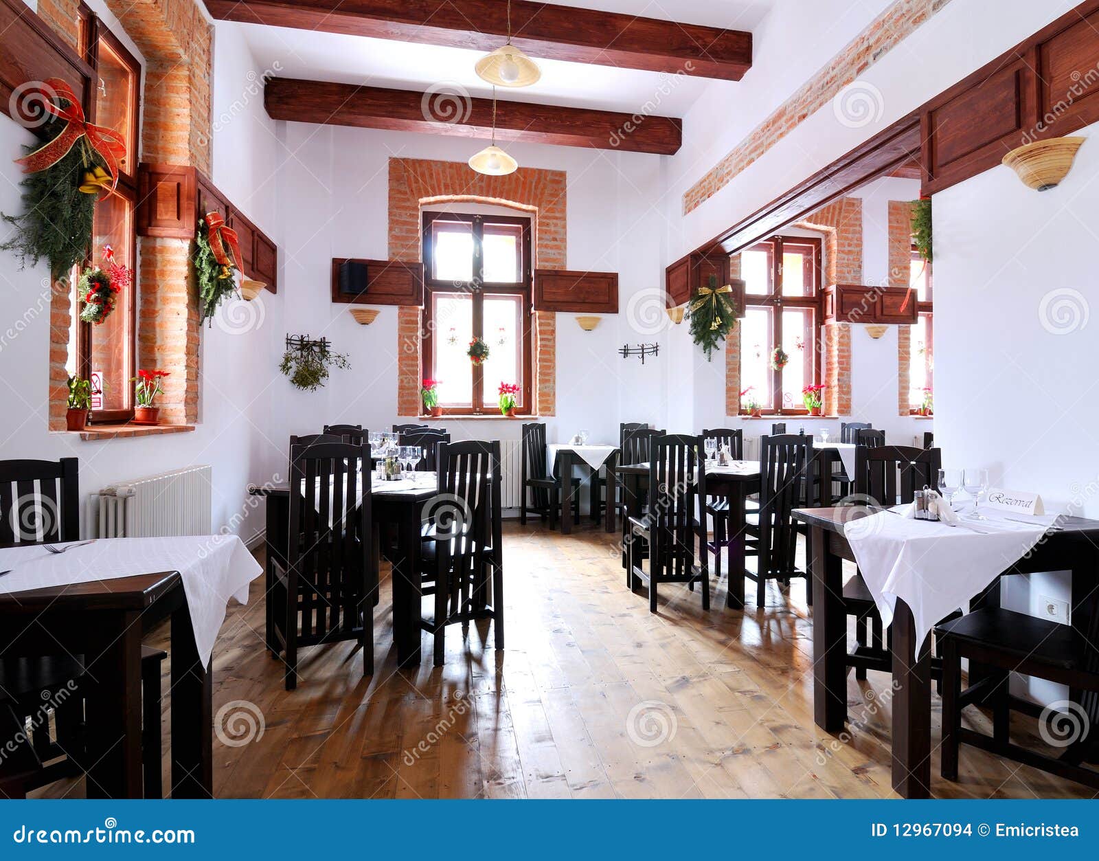 Restaurant arrangement stock photo. Image of motif, table - 12967094