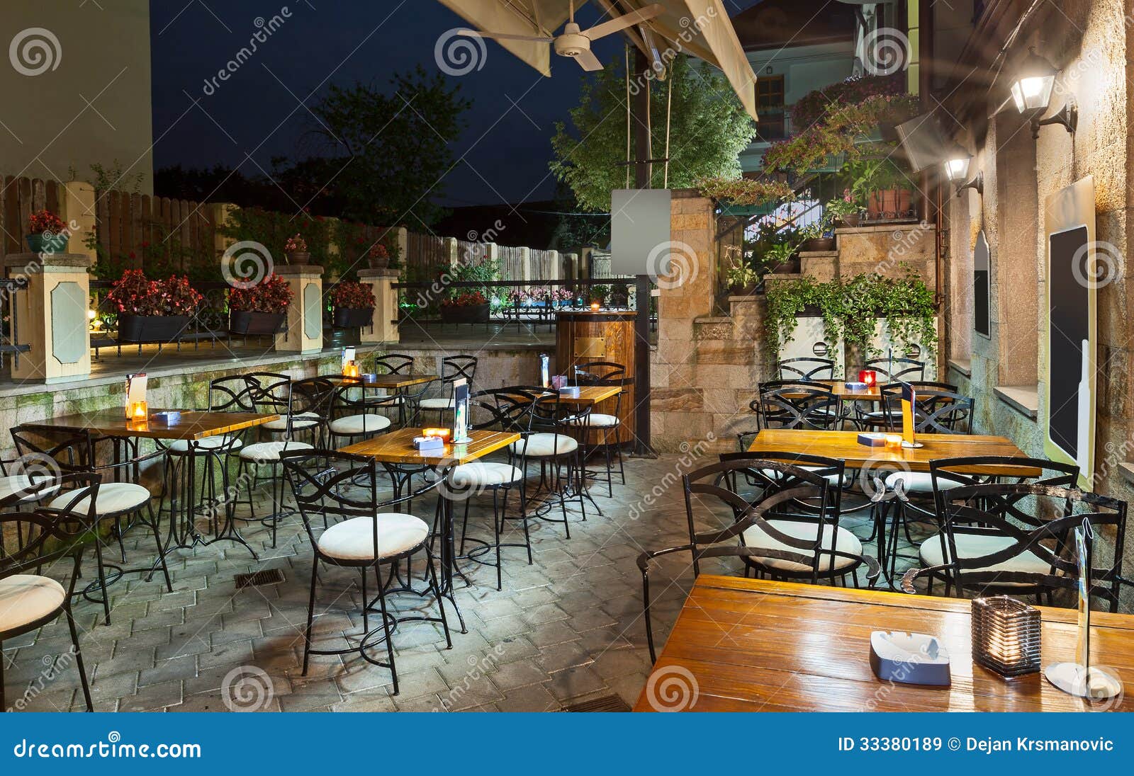 Restaurant balcony stock image. Image of walls, seats - 33380189