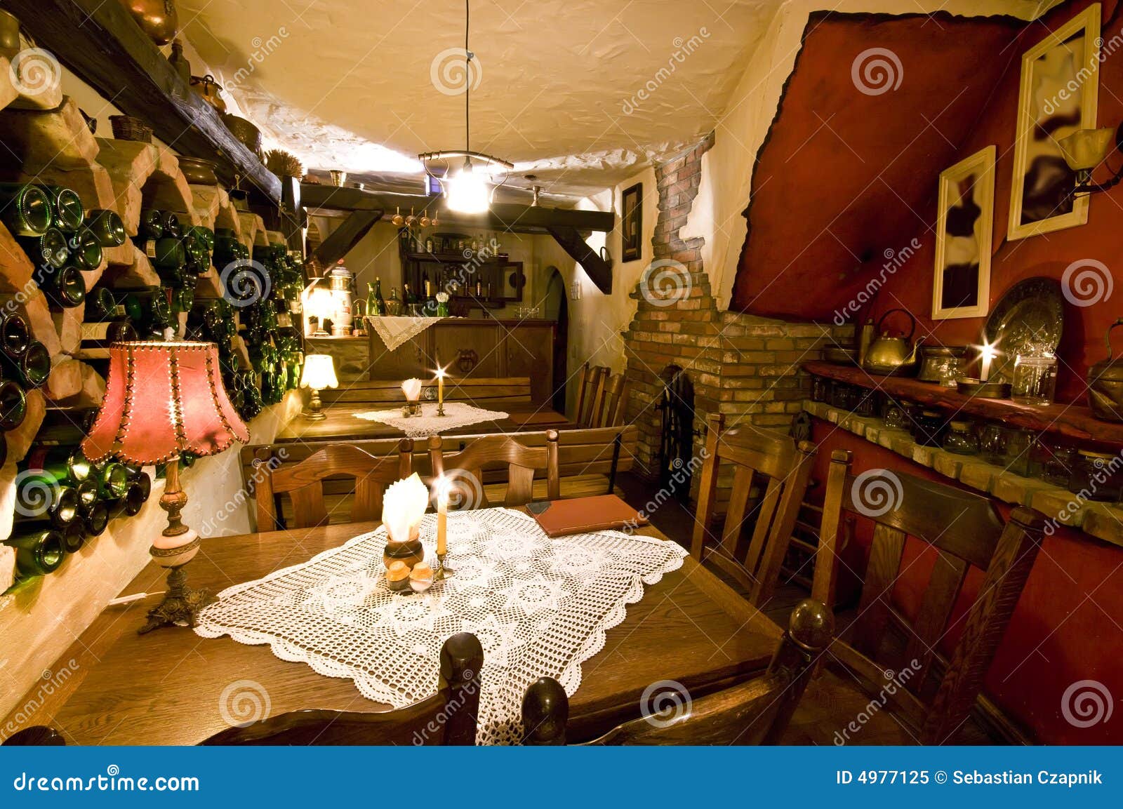 Restaurant in basement stock image. Image of restaurant - 4977125