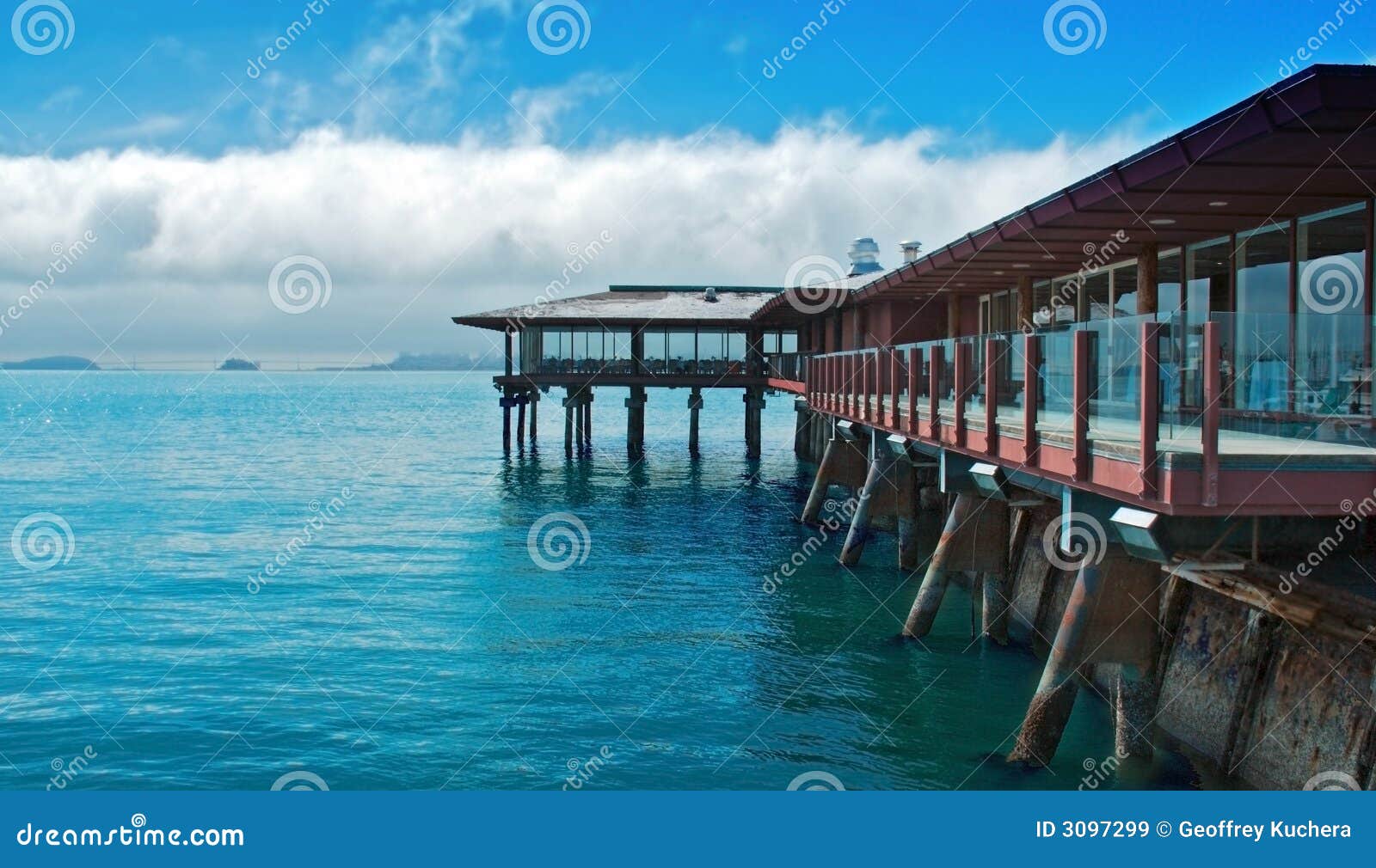 Restaurant on the Bay stock image. Image of ocean, nature - 3097299