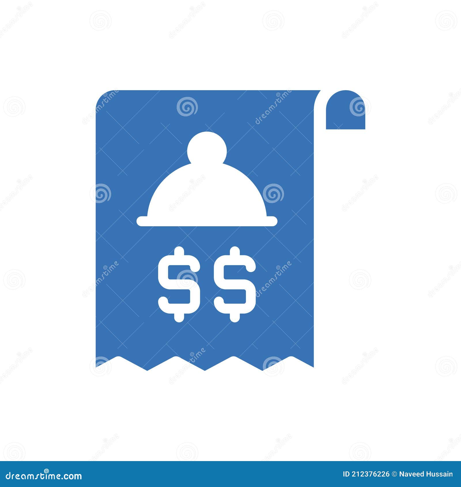 Restaurant bill stock vector. Illustration of invoice - 212376226