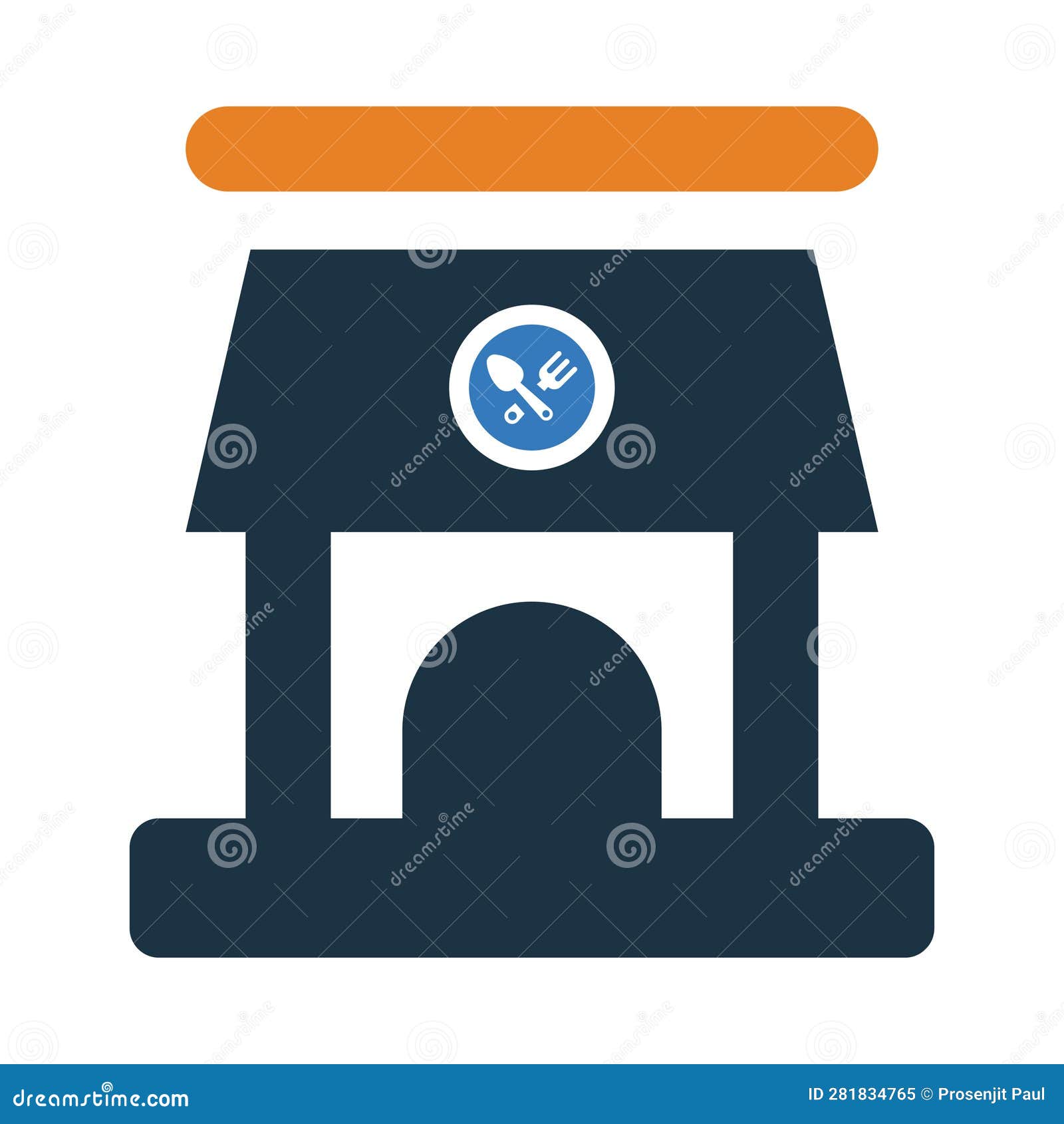 Restaurant, Building, Restaurant Building Icon Stock Vector ...