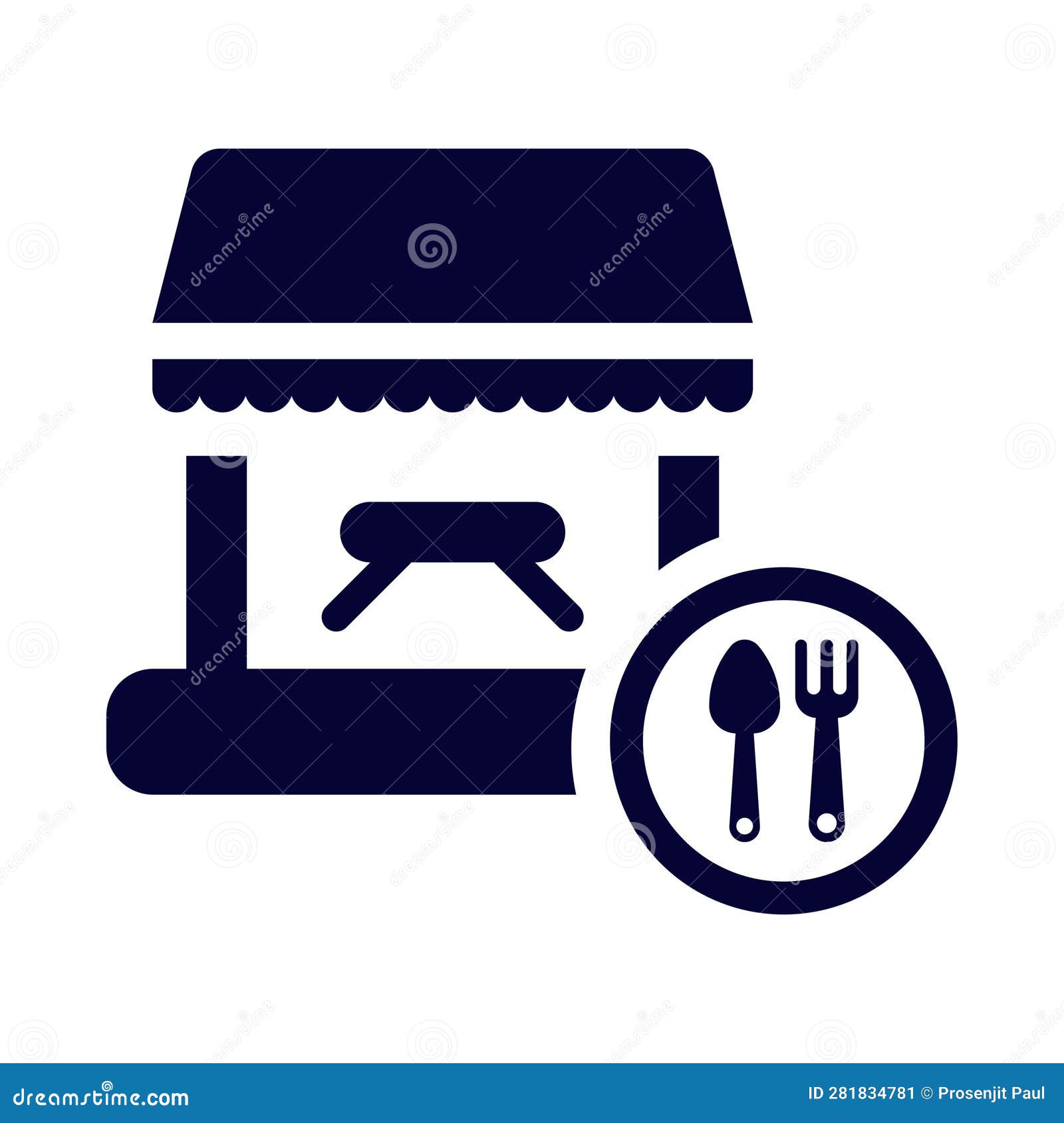 Restaurant, Building, Restaurant Building Icon Stock Vector ...