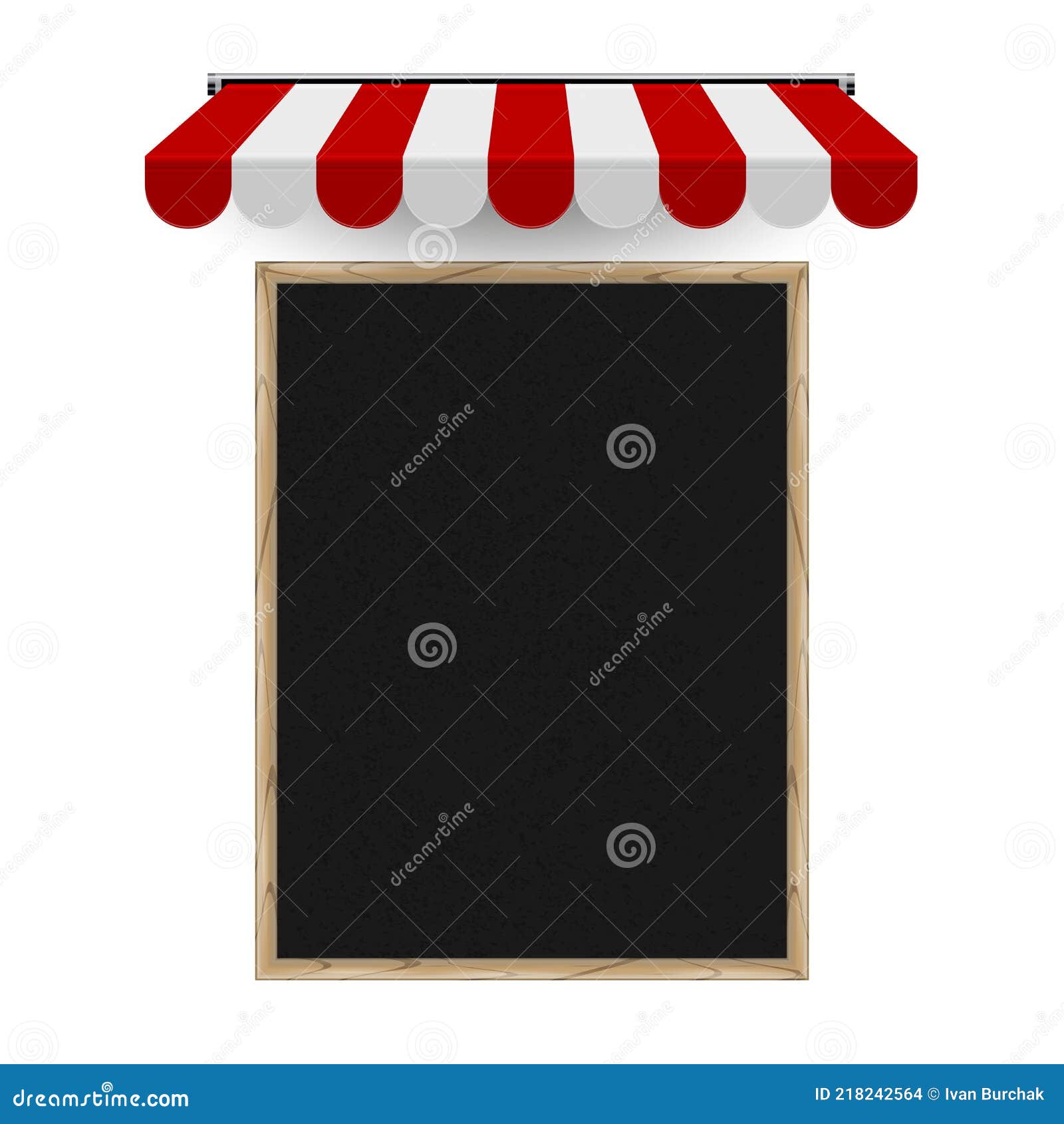 Restaurant, Cafe Menu Board Vertical Template. Realistic Vector ...