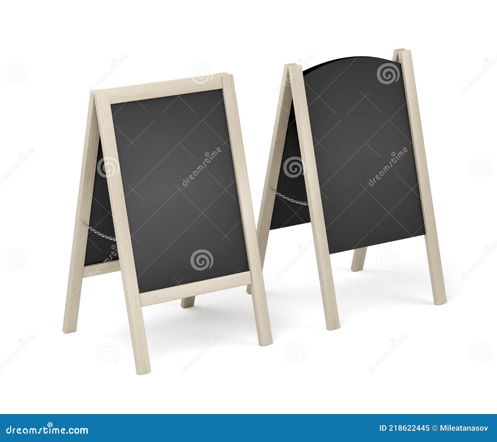 Wooden menu display boards stock image. Illustration of board - 218622445