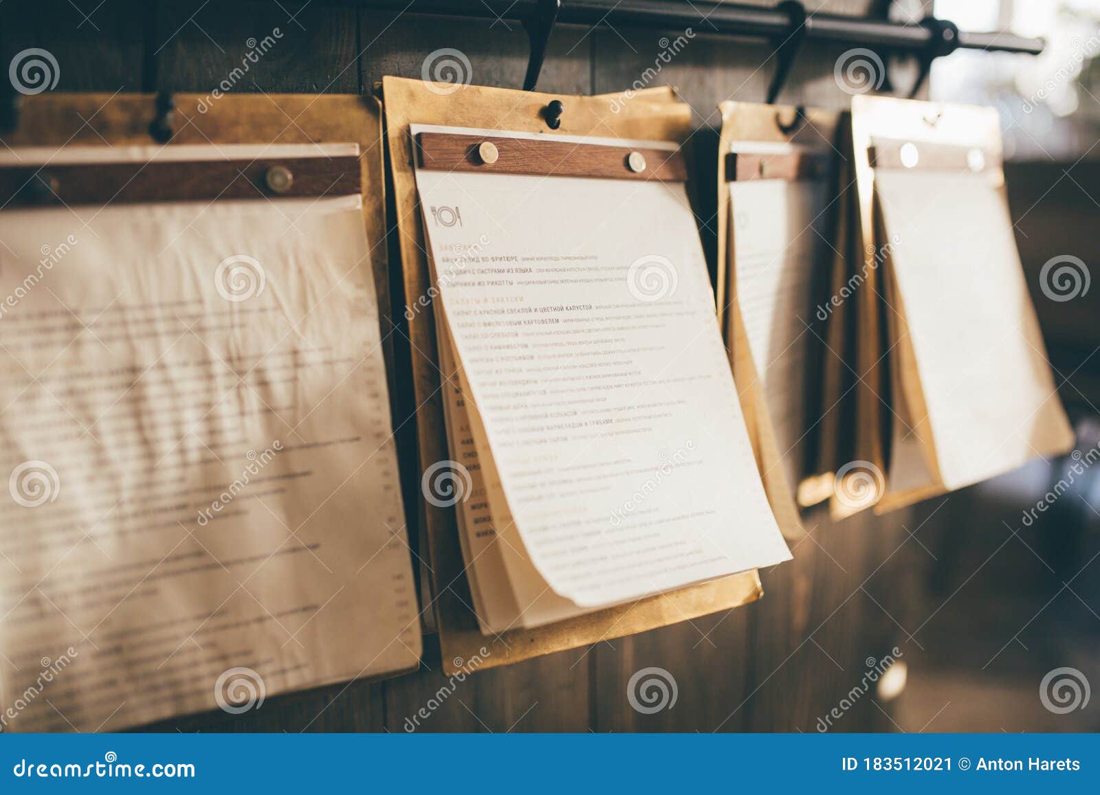 Restaurant or Cafe Menu. Flip Menu Board Stock Image - Image of food ...