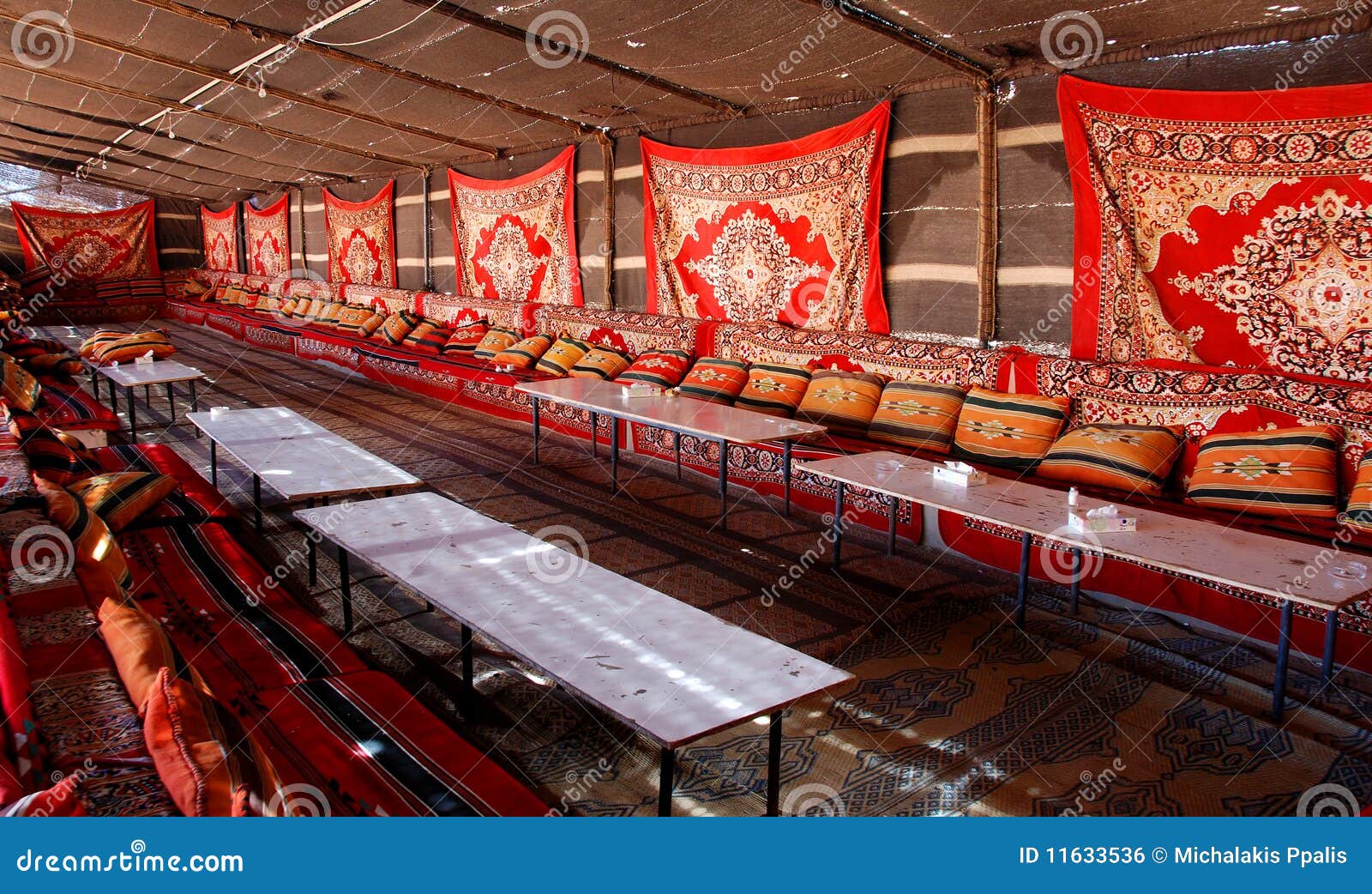 Restaurant on a Camp Tent in the Deset Stock Photo - Image of ...