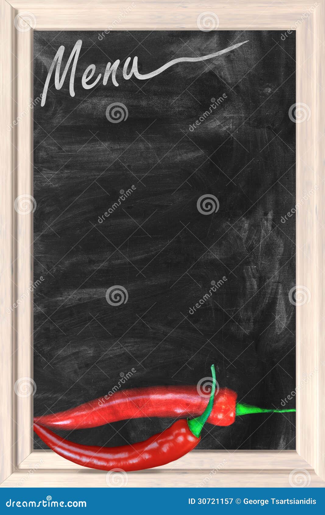Restaurant chalkboard menu stock image. Image of cuisine - 30721157
