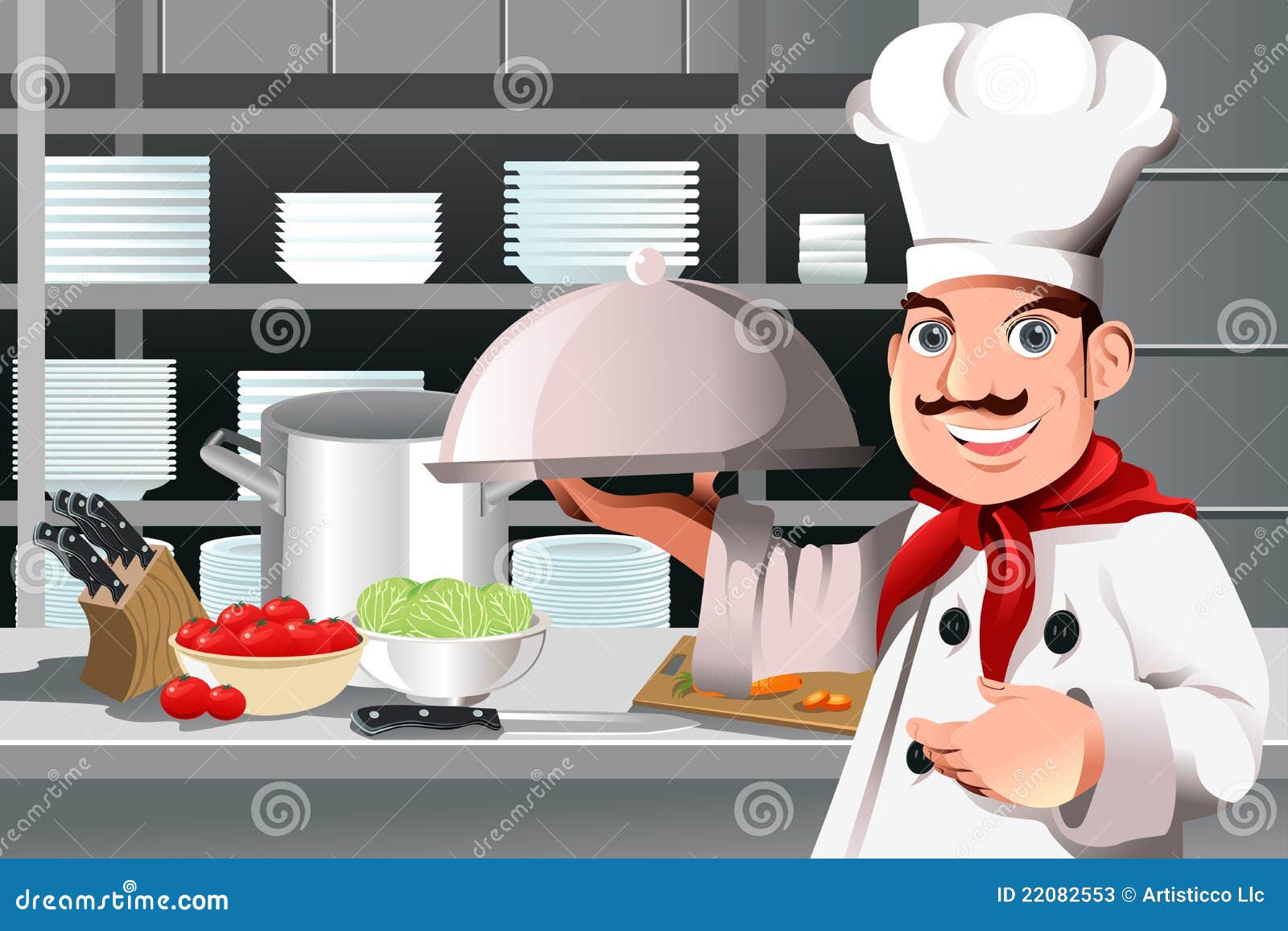 Restaurant chef stock vector. Illustration of people - 22082553