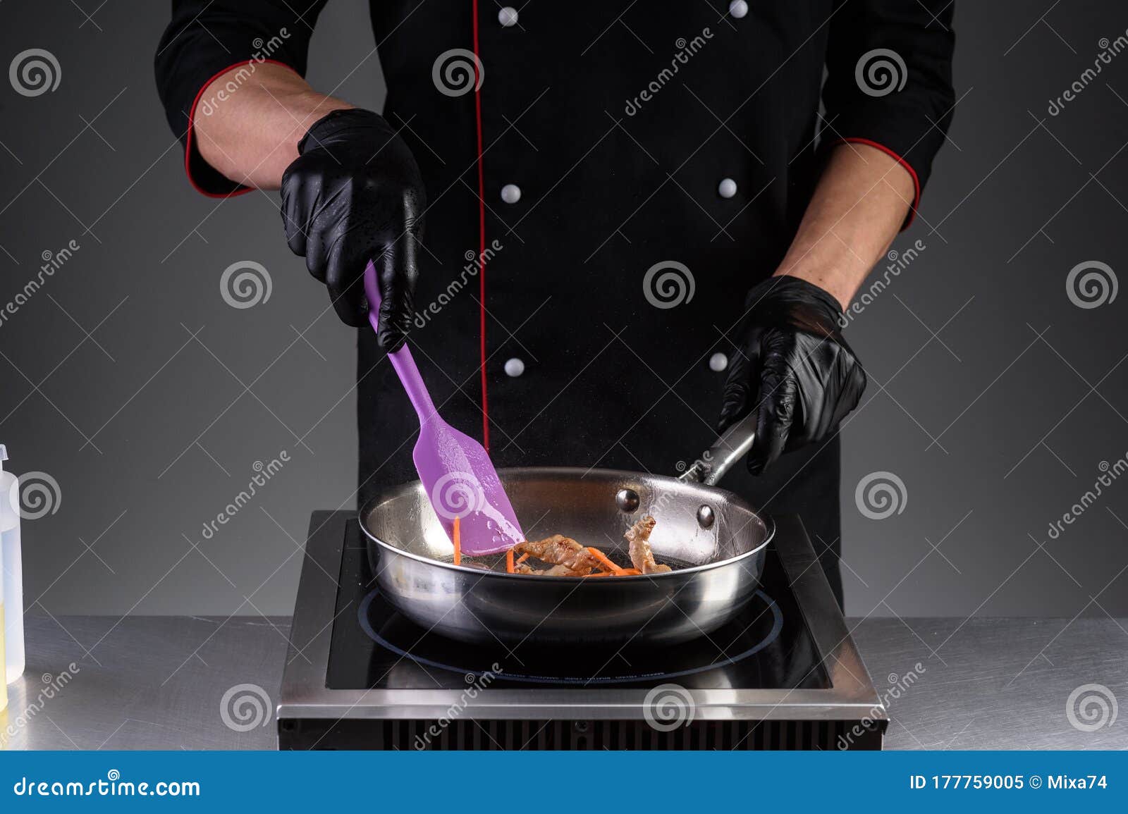 Restaurant Chef Cooking Noodles for Website and Menu15 Stock Image ...