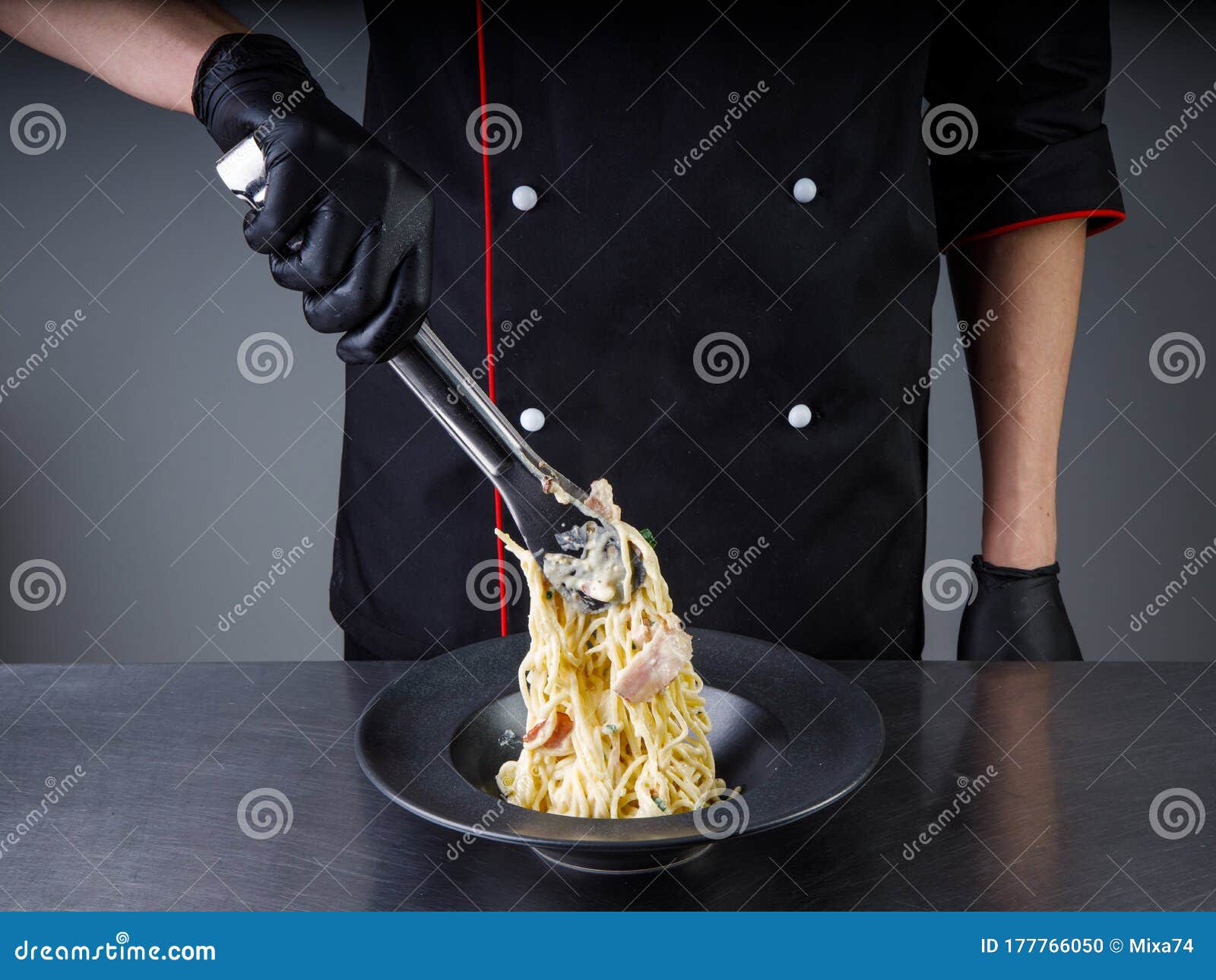Restaurant Chef Cooking Noodles for Website and Menu44 Stock Photo ...