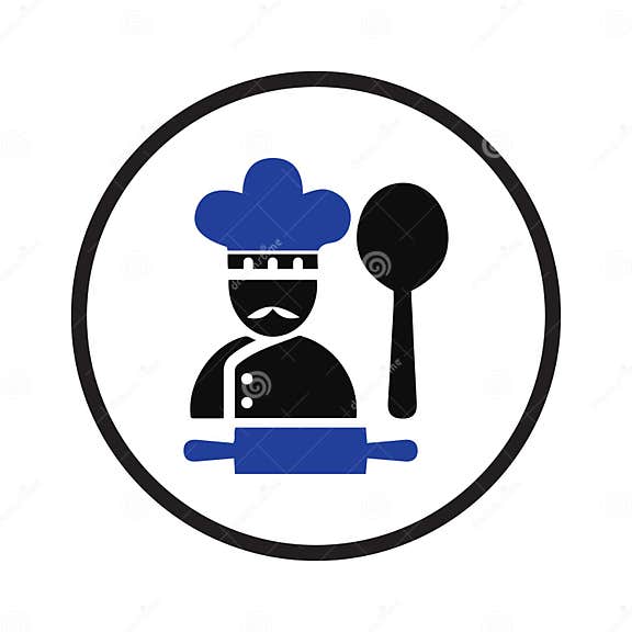 Restaurant chef icon stock vector. Illustration of menu - 257332187