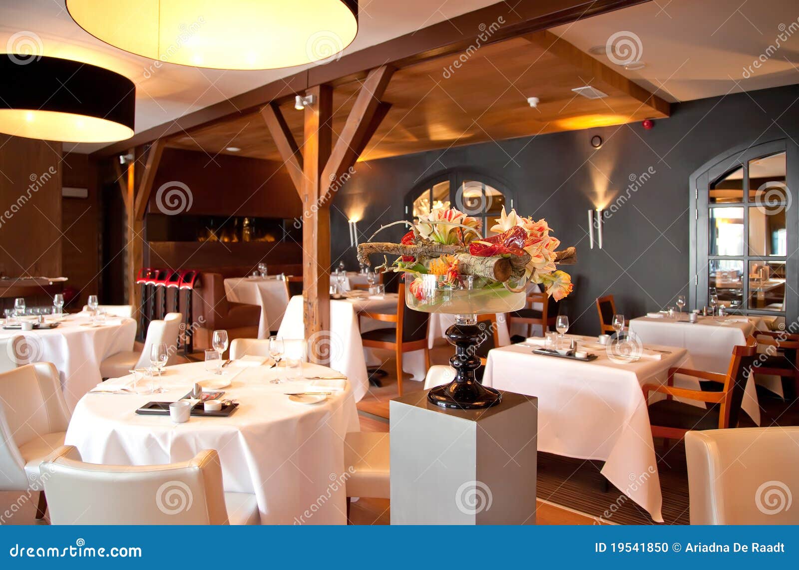 Restaurant in Classic Style Stock Photo - Image of romance, furniture ...
