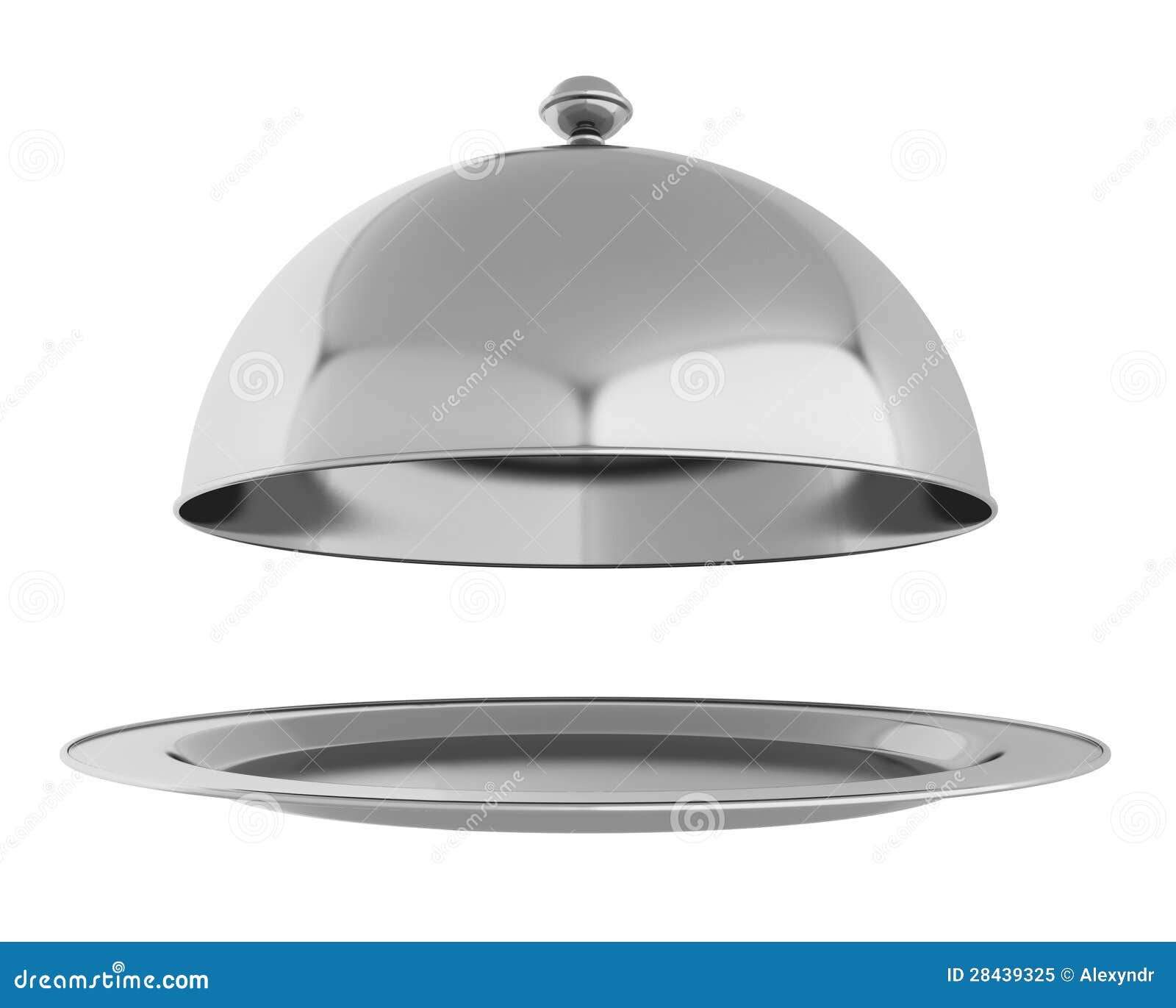 Restaurant Cloche With Open Lid Royalty-Free Stock Photo ...