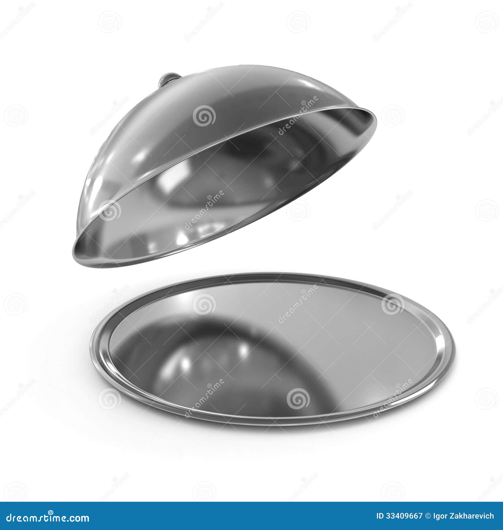 Restaurant Cloche With Trusted Platform Module, TPM. 3D Rendering Stock ...