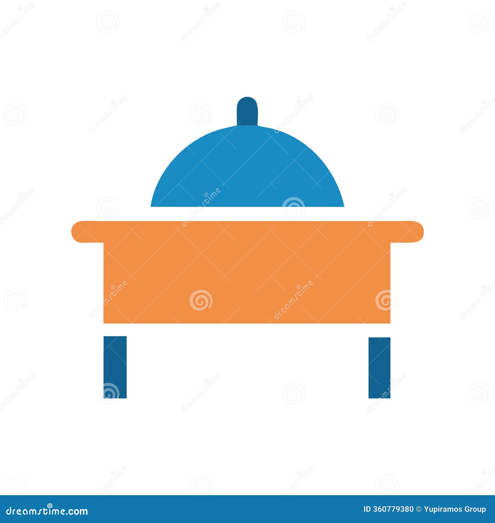 Restaurant Cloche Serving Dish Stock Illustration - Illustration of ...