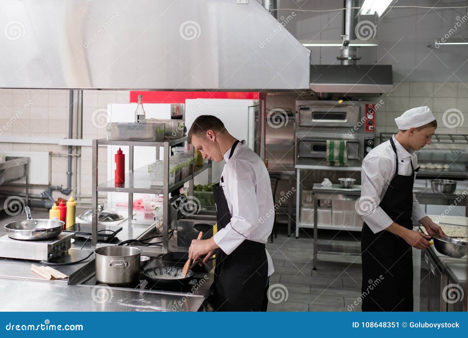 Restaurant Chef Lifestyle Work Kitchen Cook Stock Image - Image of food ...