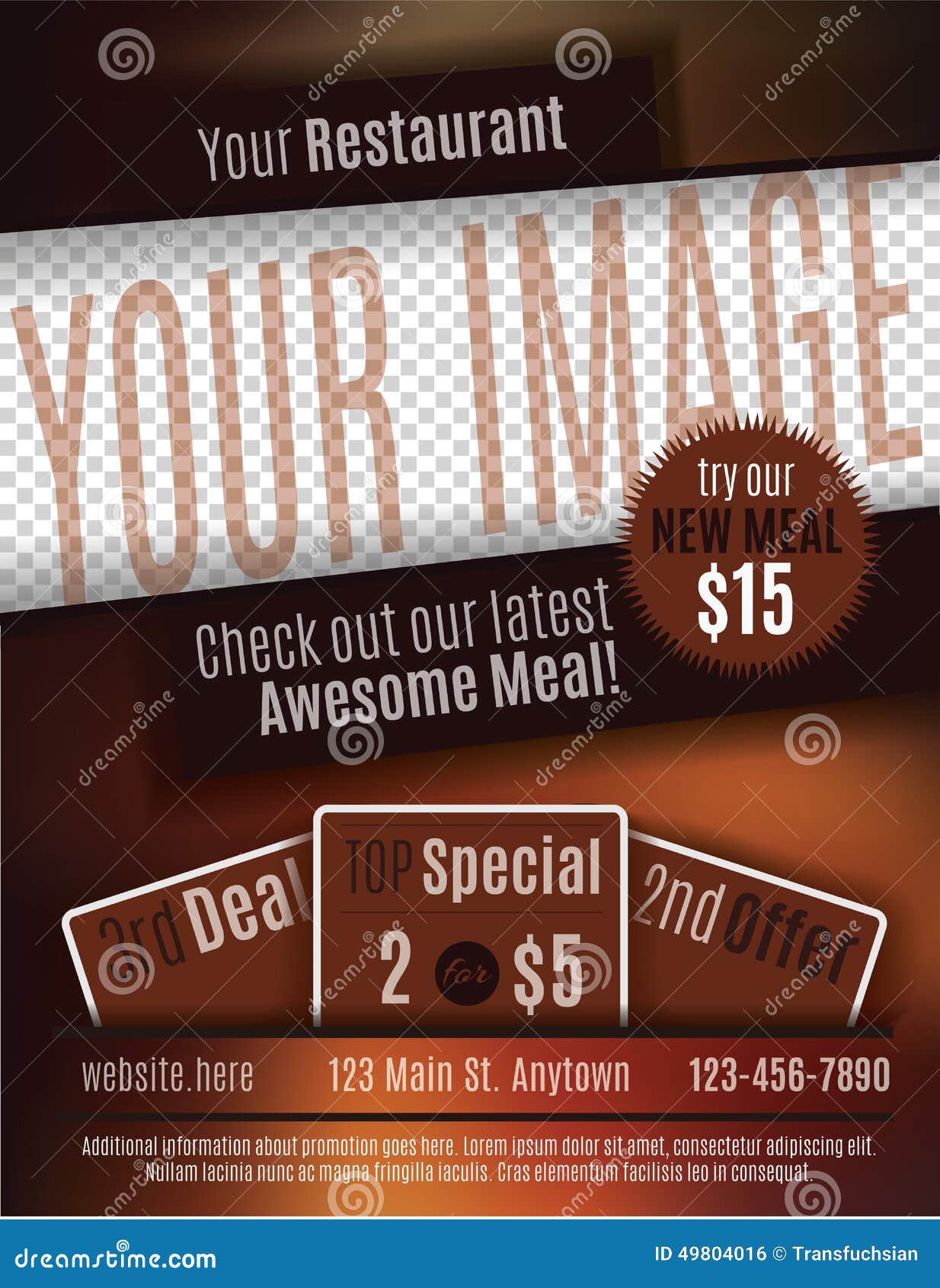 Restaurant Coupon Flyer Template Stock Illustrations – 1,182 Restaurant ...