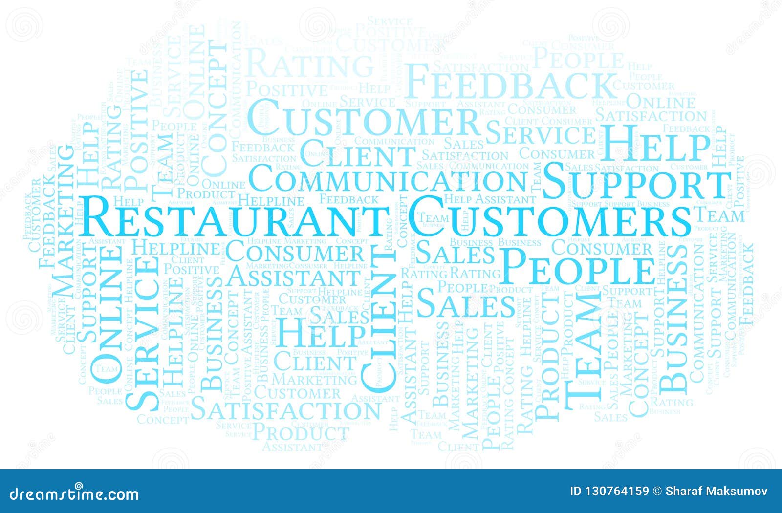 Restaurant Customers Word Cloud. Stock Illustration - Illustration of ...