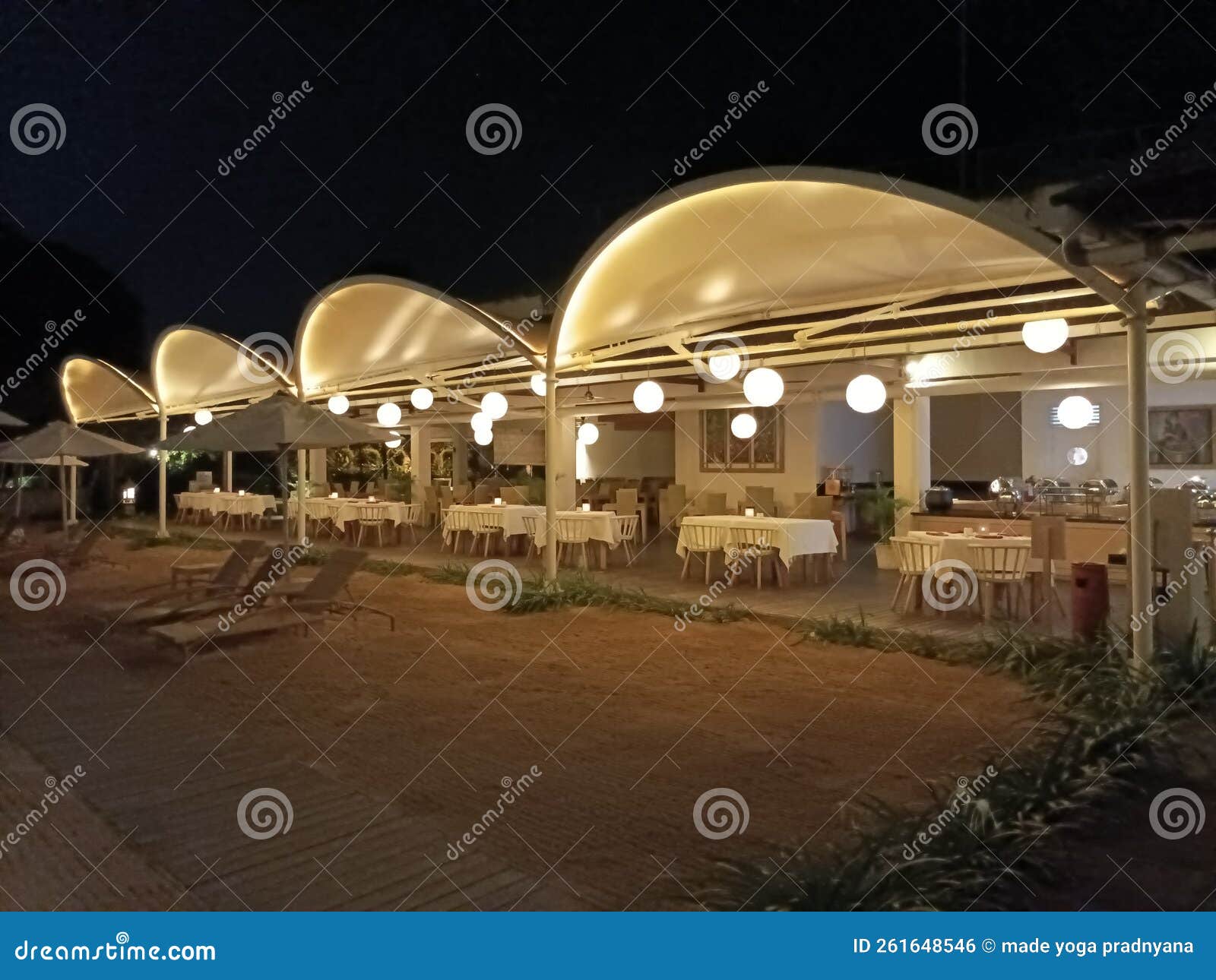 Restaurant dinner time stock photo. Image of palace - 261648546