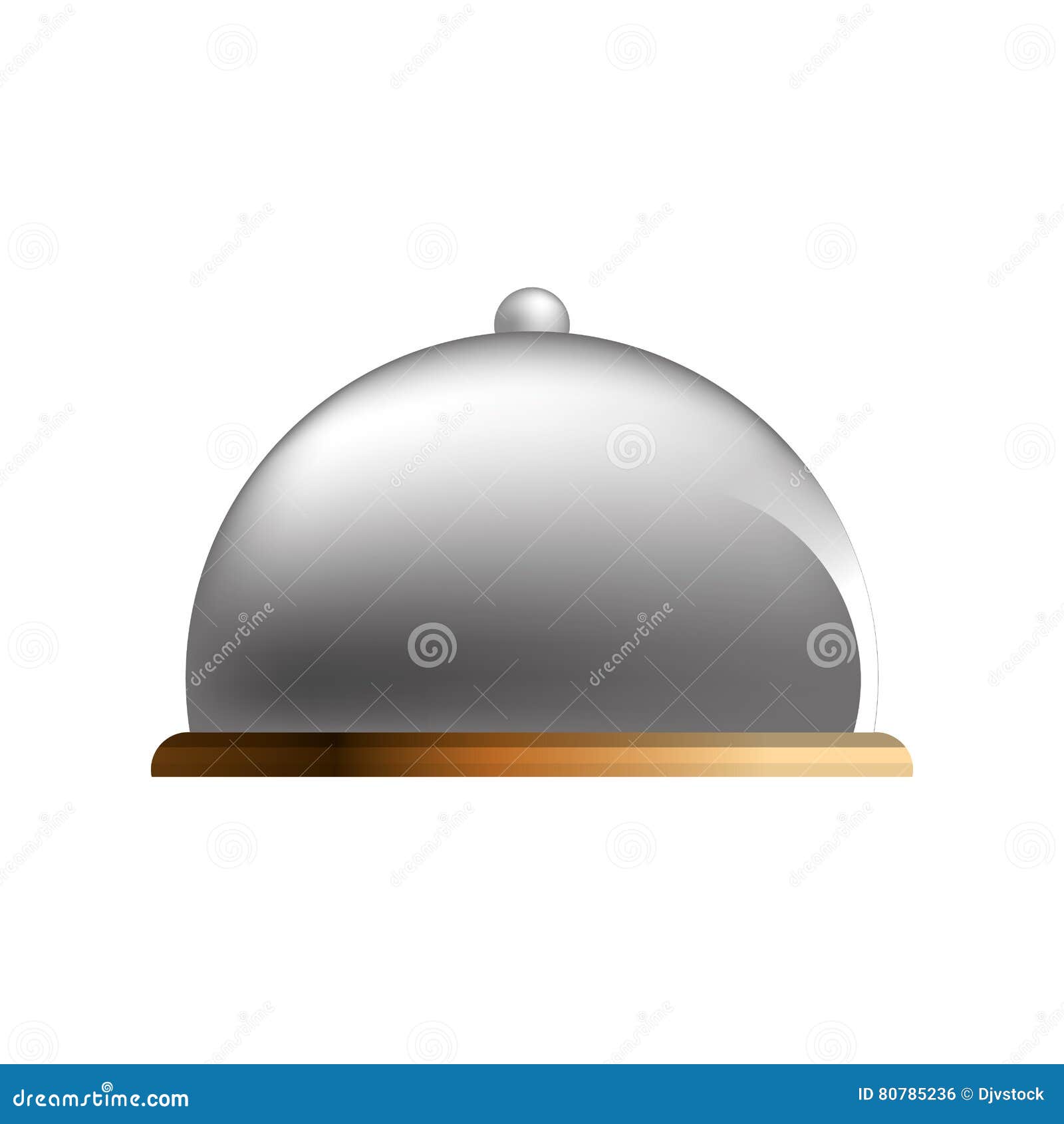 Restaurant dome Bell stock vector. Illustration of service - 80785236