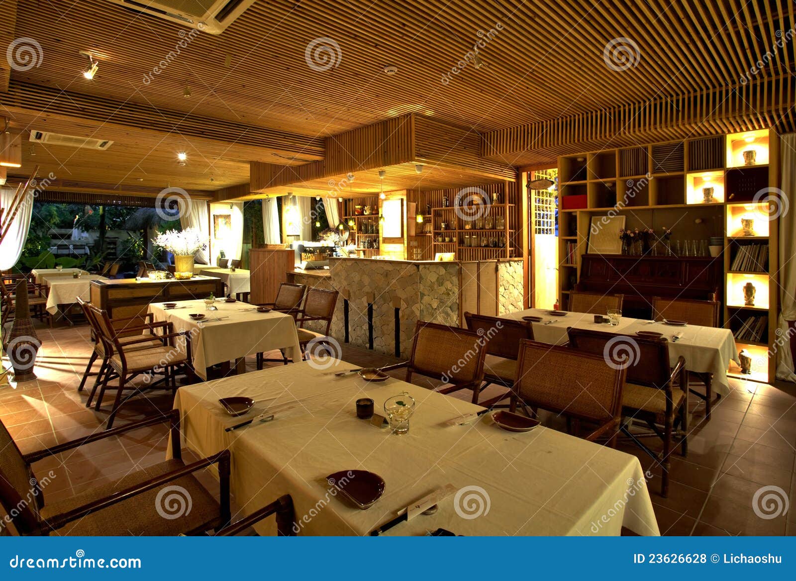 Restaurant environment stock photo. Image of brown, floor - 23626628