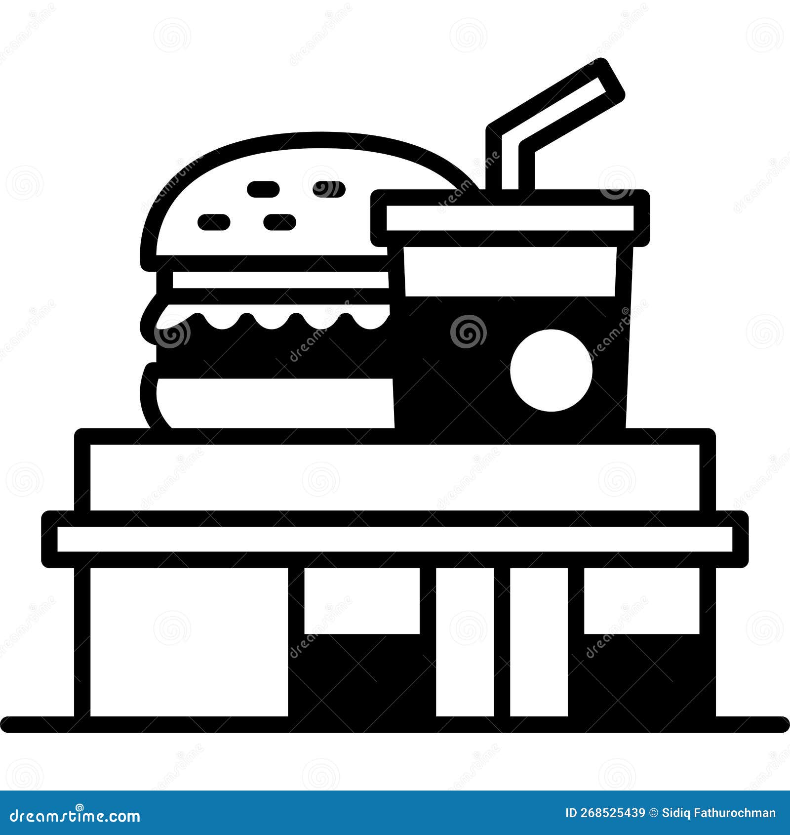 Restaurant stock vector. Illustration of industrial - 268525439