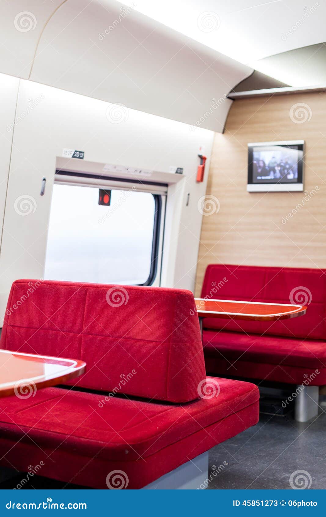 The Restaurant in Fast Train Stock Image - Image of dinner, safety ...