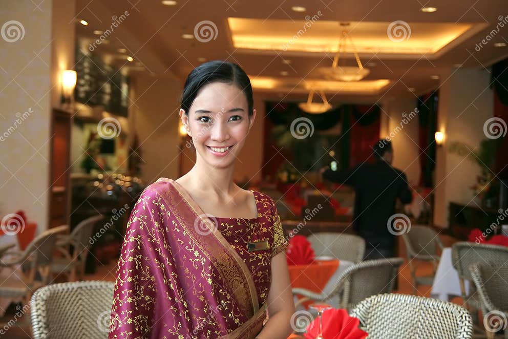 Restaurant greeter stock photo. Image of women, greeter - 4935146