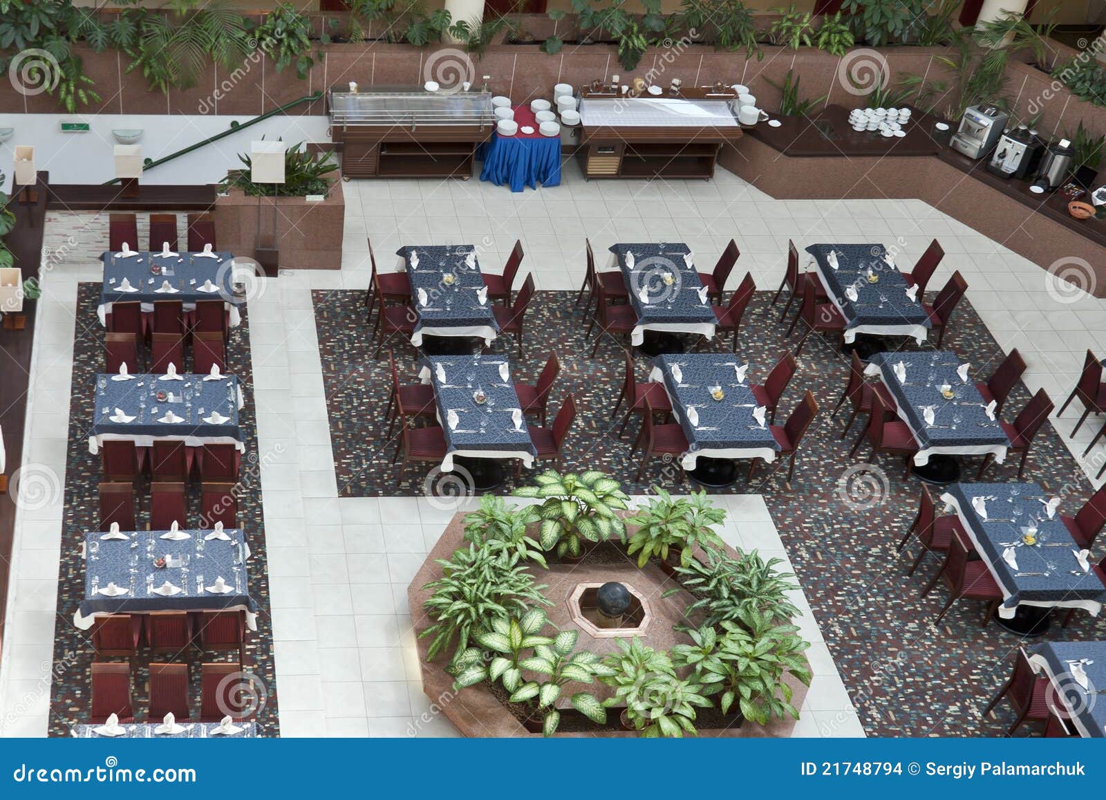 Restaurant Hall in the Hotel Stock Photo - Image of catering, buffet ...