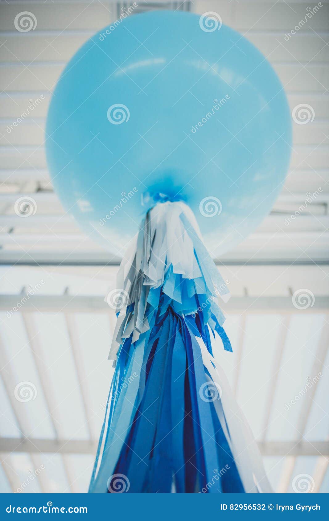 Restaurant Hall with Huge Balloon Stock Photo - Image of summer ...