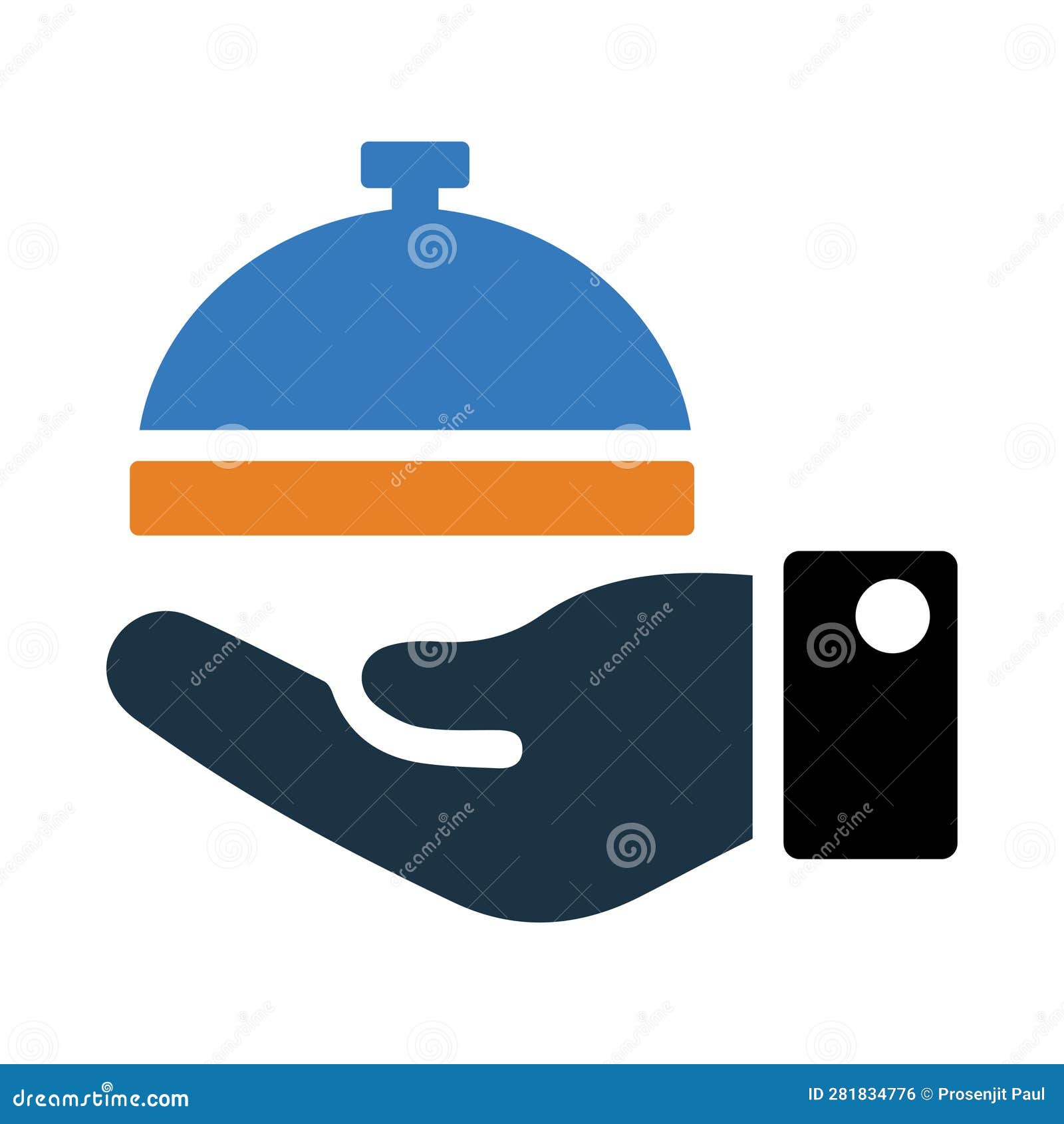 Restaurant, Hand, Food, Food on Hand Icon Stock Vector - Illustration ...