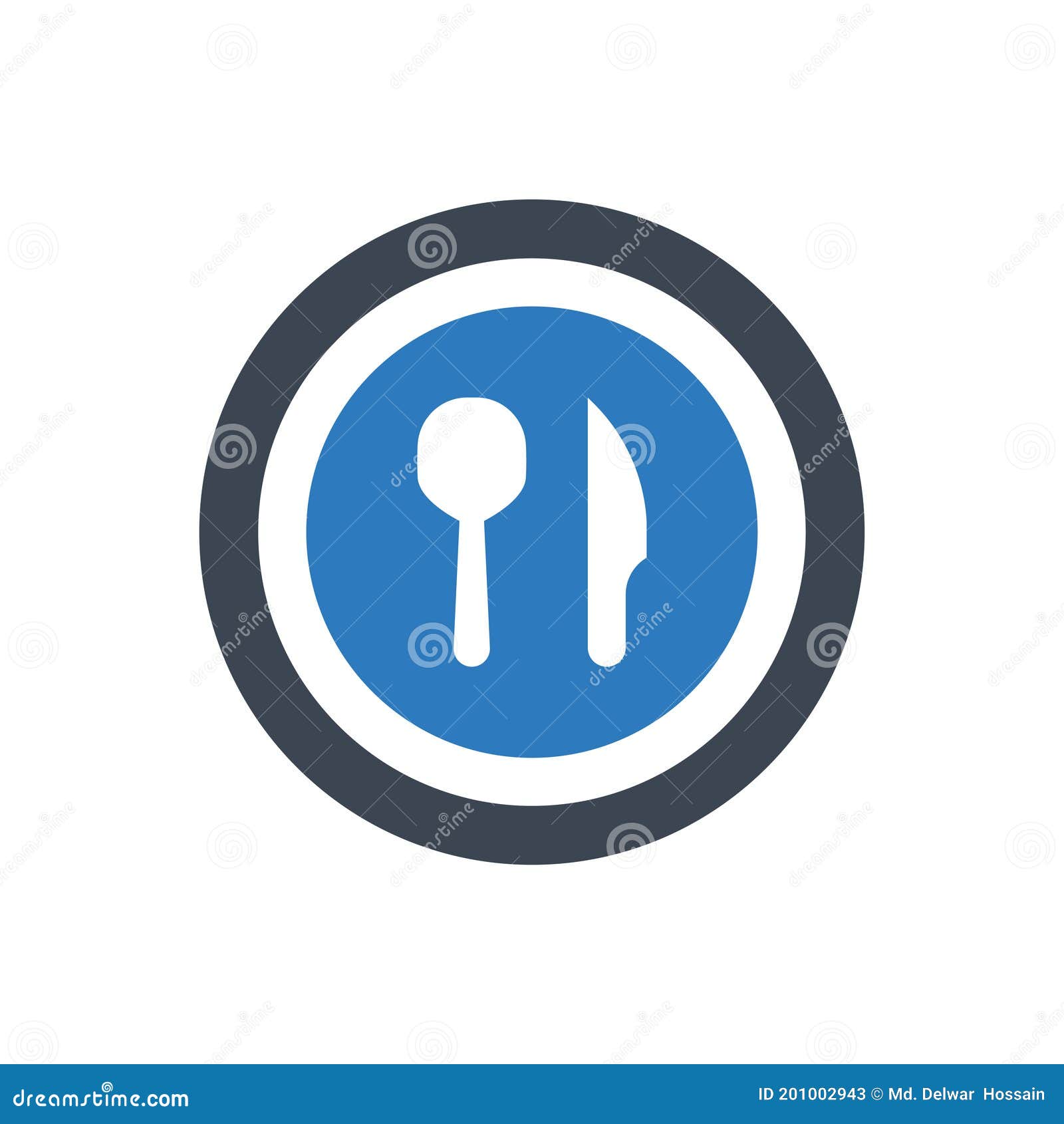 Restaurant Icon. Simple Vector Graphics Stock Vector - Illustration of ...