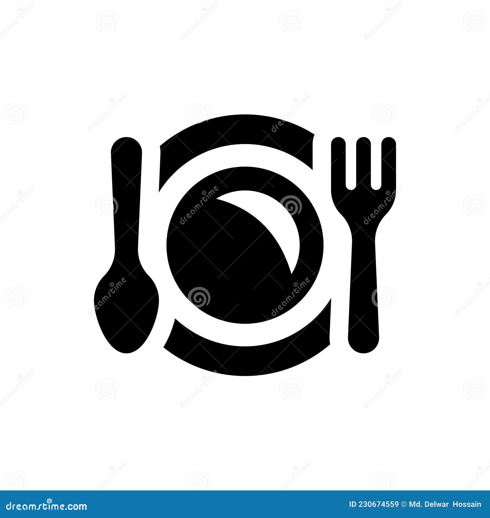 Restaurant icon stock vector. Illustration of restaurant - 230674559