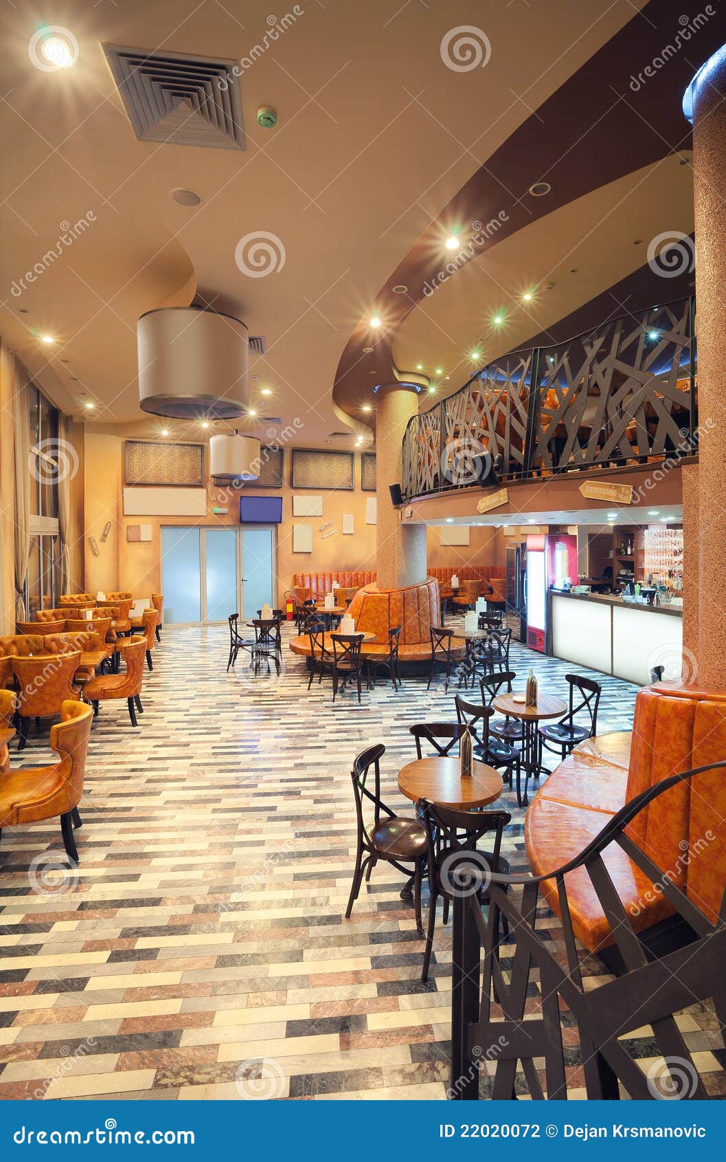 Restaurant interior stock photo. Image of decoration - 22020072