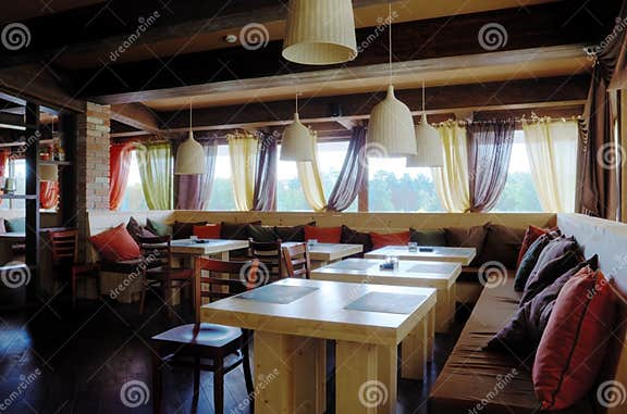 Restaurant Interior in HDRi Stock Image - Image of banquet, chair: 11537289
