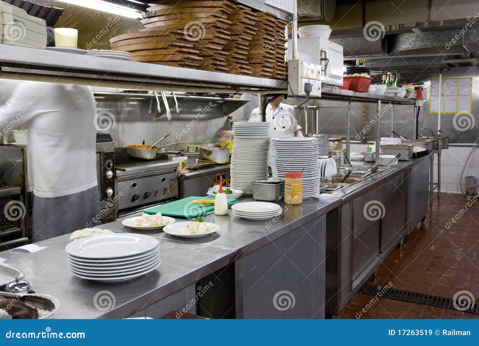 Restaurant kitchen stock image. Image of countertop, cook - 17263519