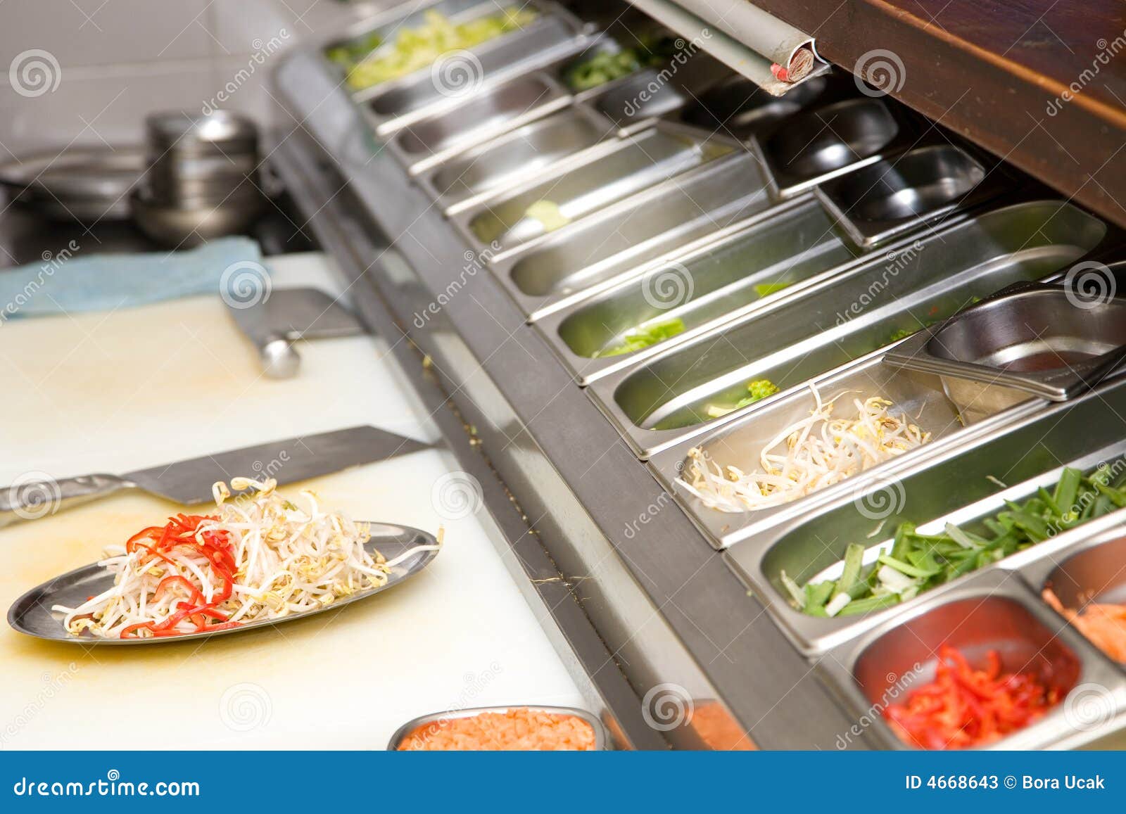 Restaurant kitchen stock image. Image of hungry, vegetable - 4668643