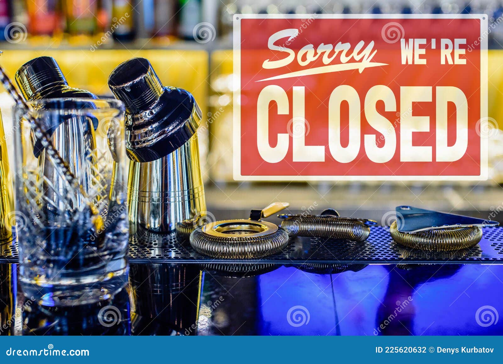 Restaurant during lockdown stock photo. Image of drink - 225620632